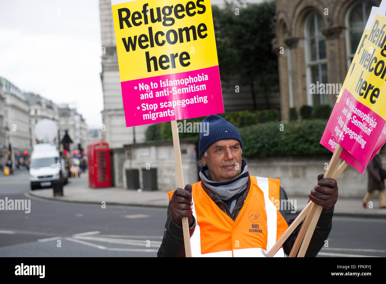 London, UK. 19th March, 2016. Stand Up to Racism National Demonstration ...