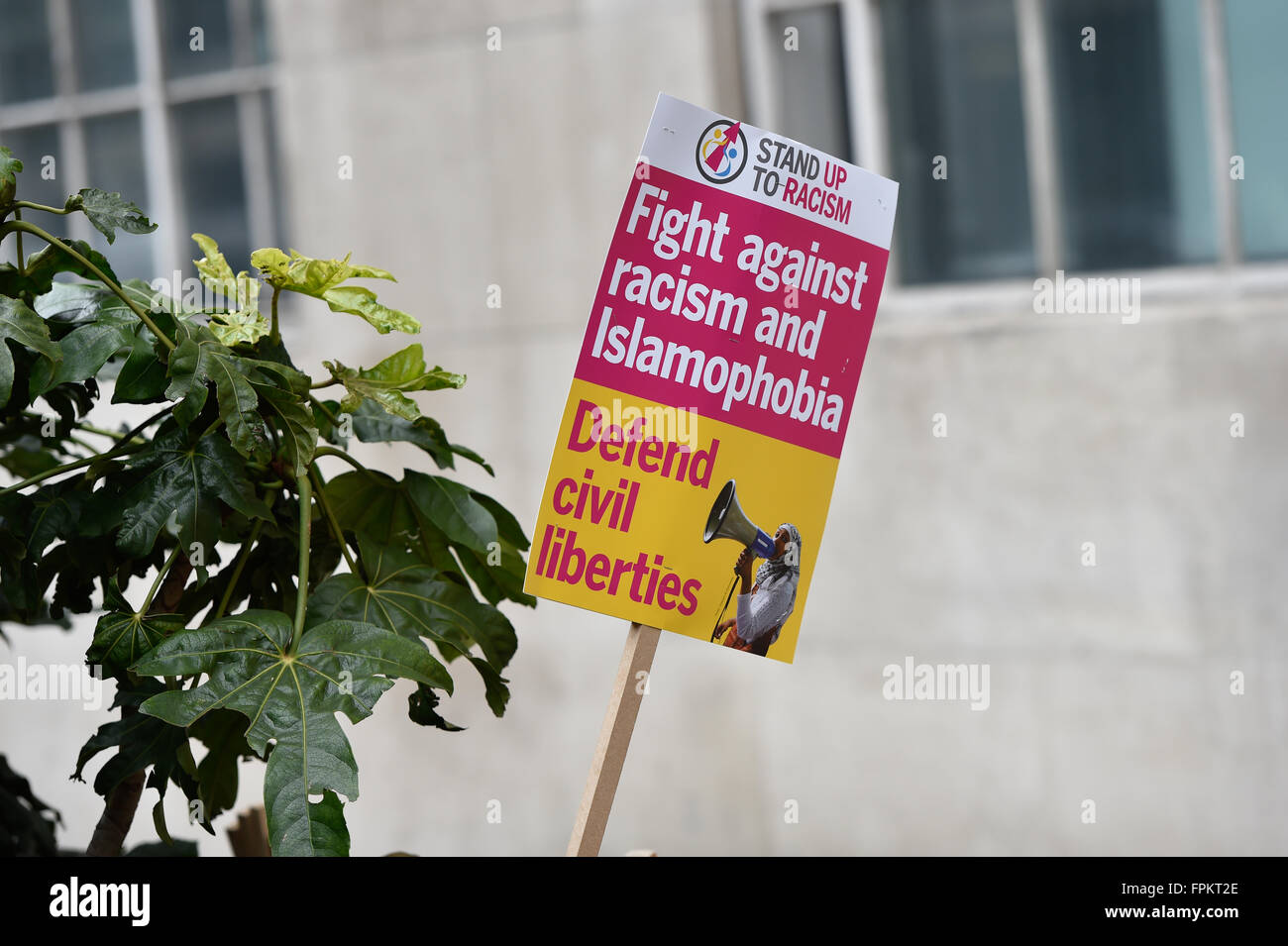 London, UK. 19th March, 2016. Stand Up to Racism National Demonstration ...