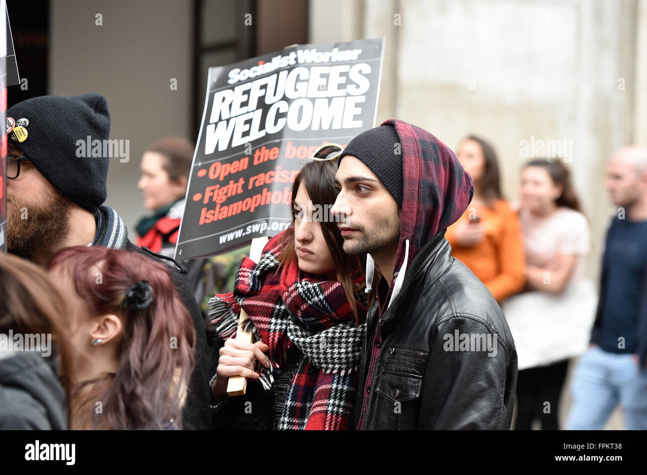 London, UK. 19th March, 2016. Stand Up to Racism National Demonstration ...