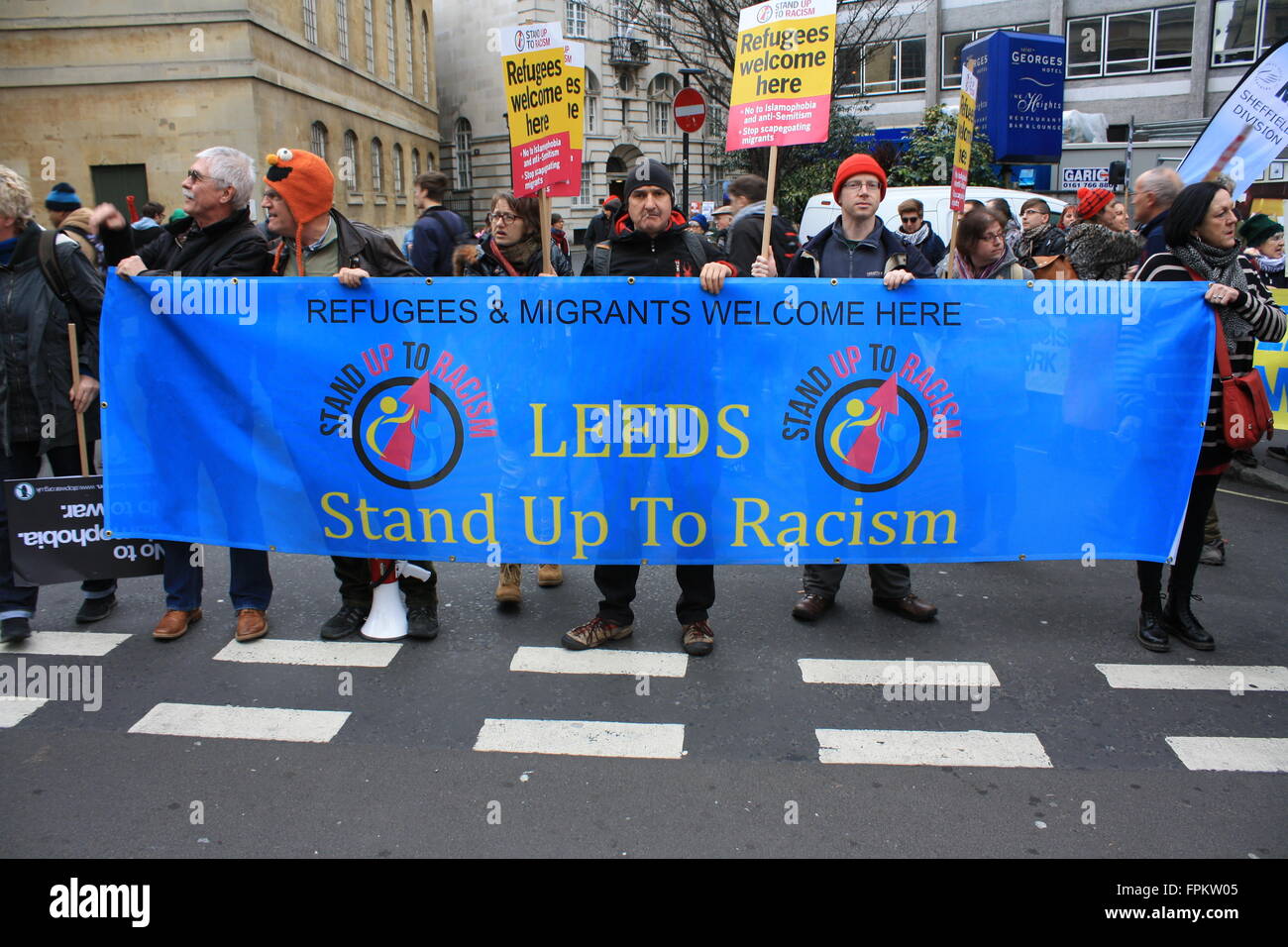 Stand up to racism banner hi-res stock photography and images - Alamy