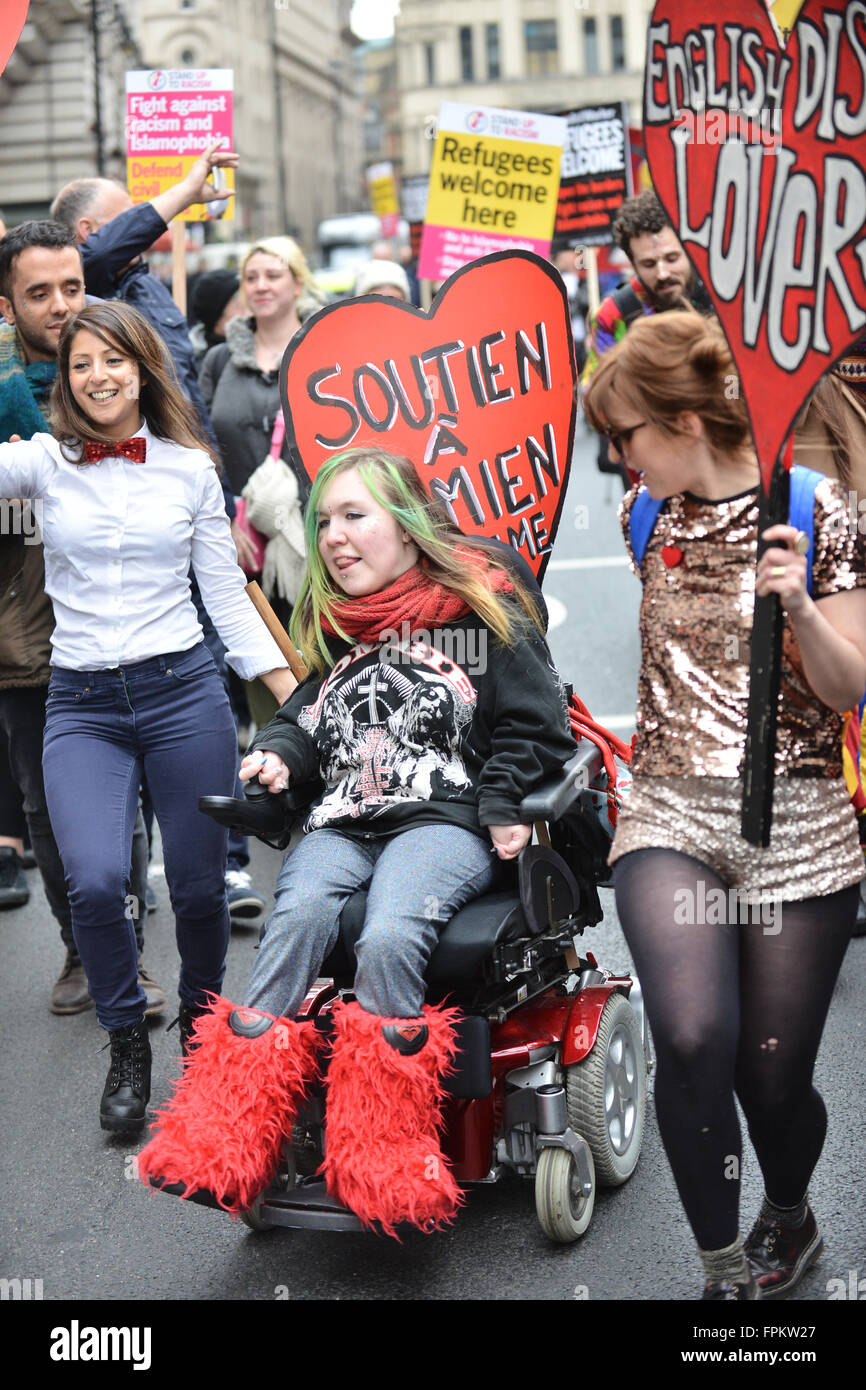 Refugee welcome racism not demonstration hi-res stock photography and ...