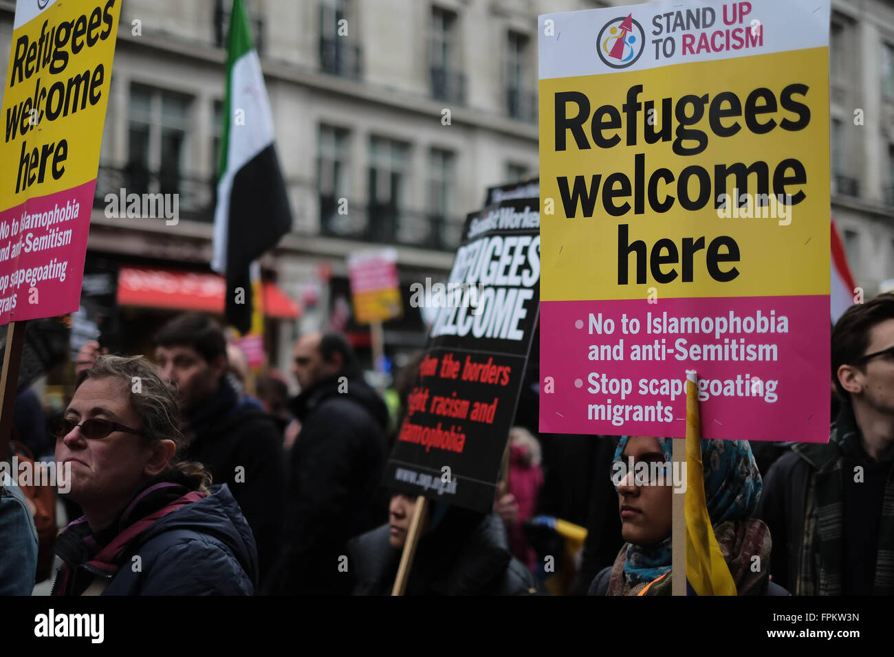 Refugee welcome london hi-res stock photography and images - Alamy