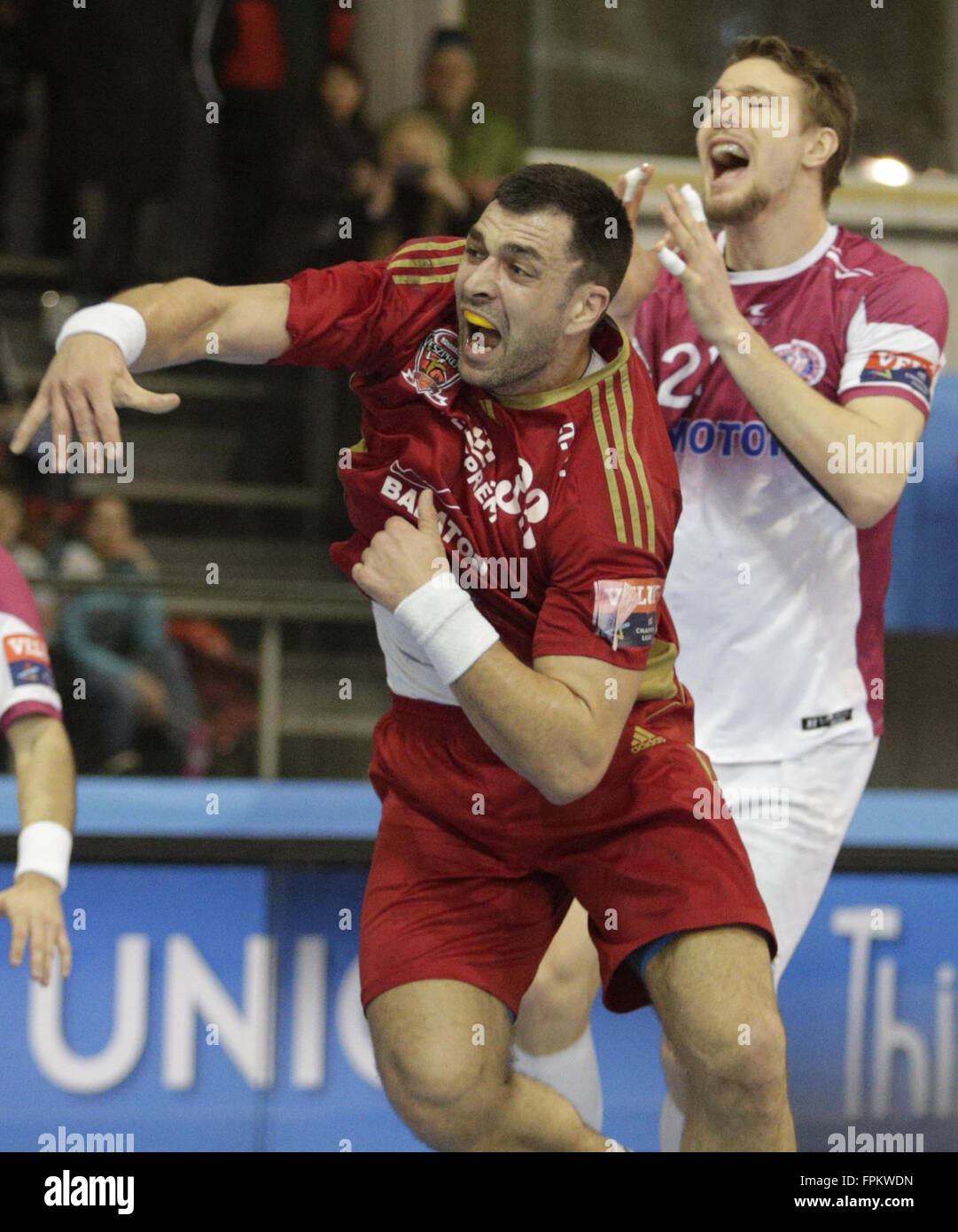 March 19, 2016 - Mirko AliloviÄ‡ of MVM Veszprém KC in action during ...