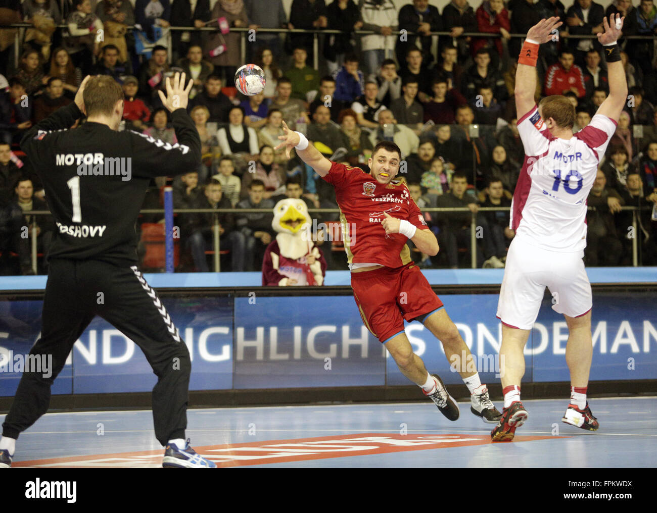 March 19, 2016 - Mirko AliloviÄ‡ of MVM Veszprém KC in action during ...
