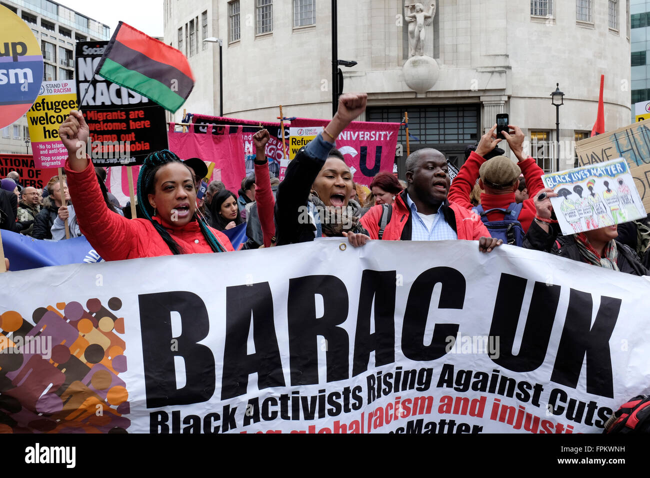 Black activists rising against the cuts hi-res stock photography and ...