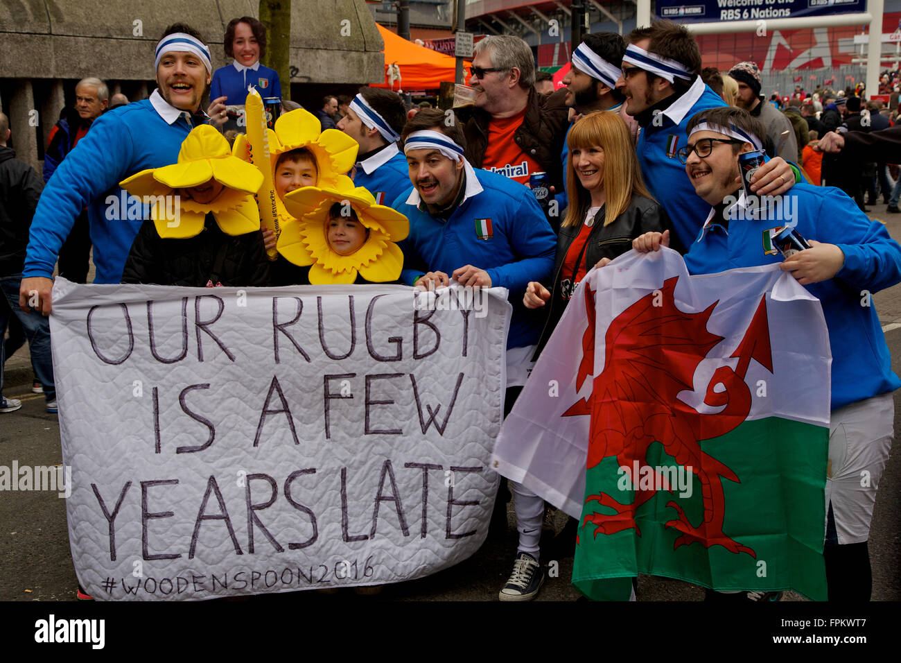 Cardiff city stadium pre game hi-res stock photography and images - Alamy