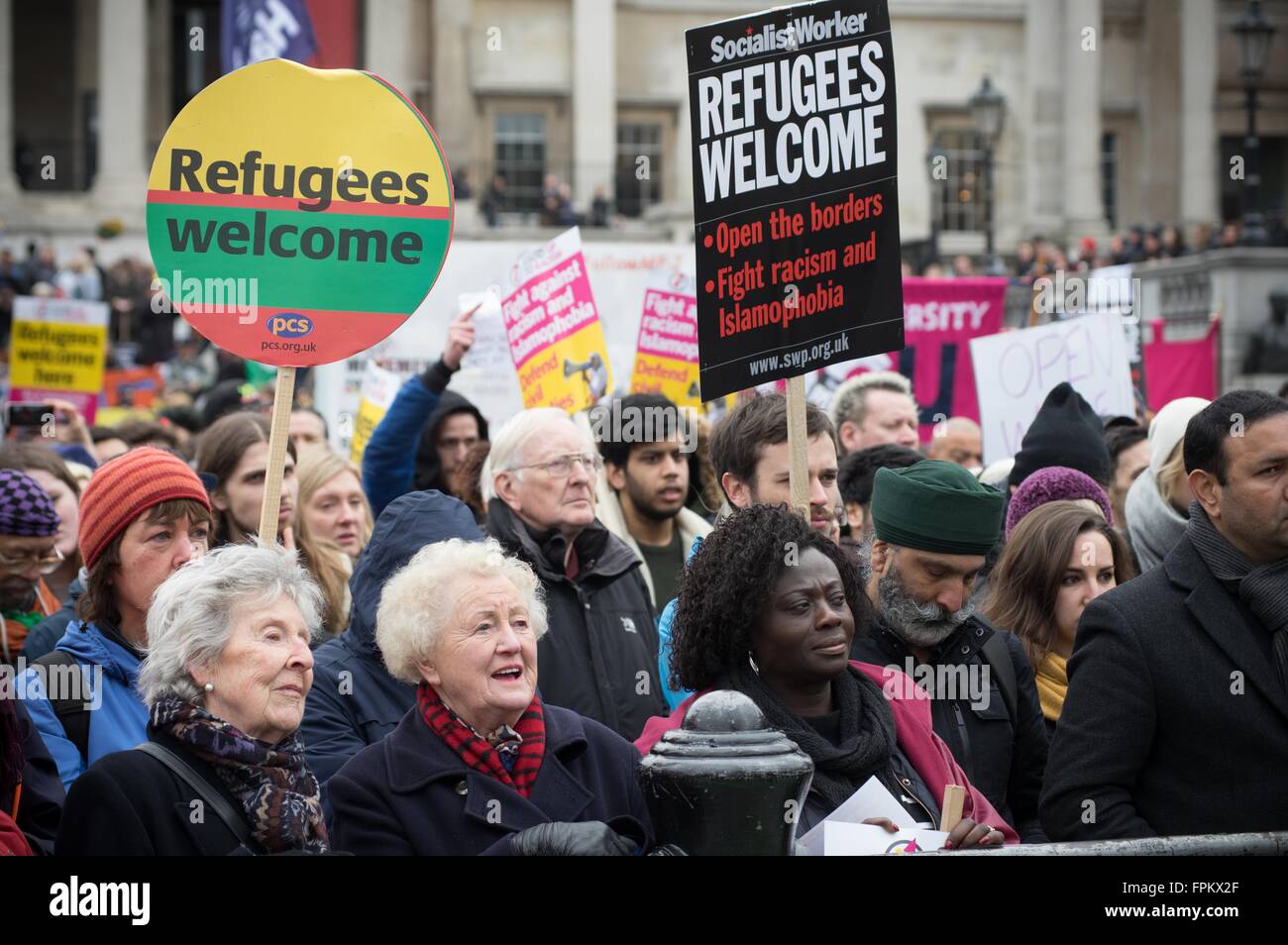 London, United Kingdom. 19th Mar, 2016. Tens of thousands took part in ...
