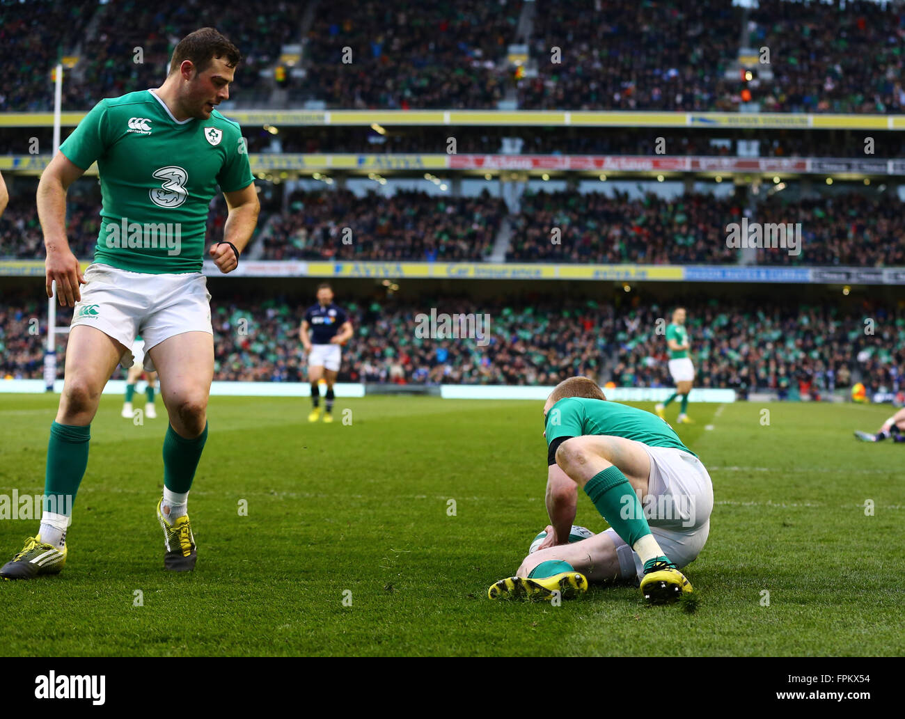 Aviva Stadium, Dublin, Ireland. 19th Mar, 2016. RBS Six Nations ...