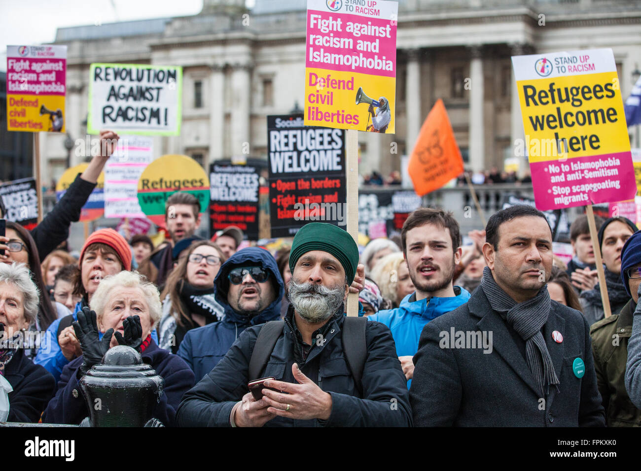 Anti racism campaigners attend hi-res stock photography and images - Alamy
