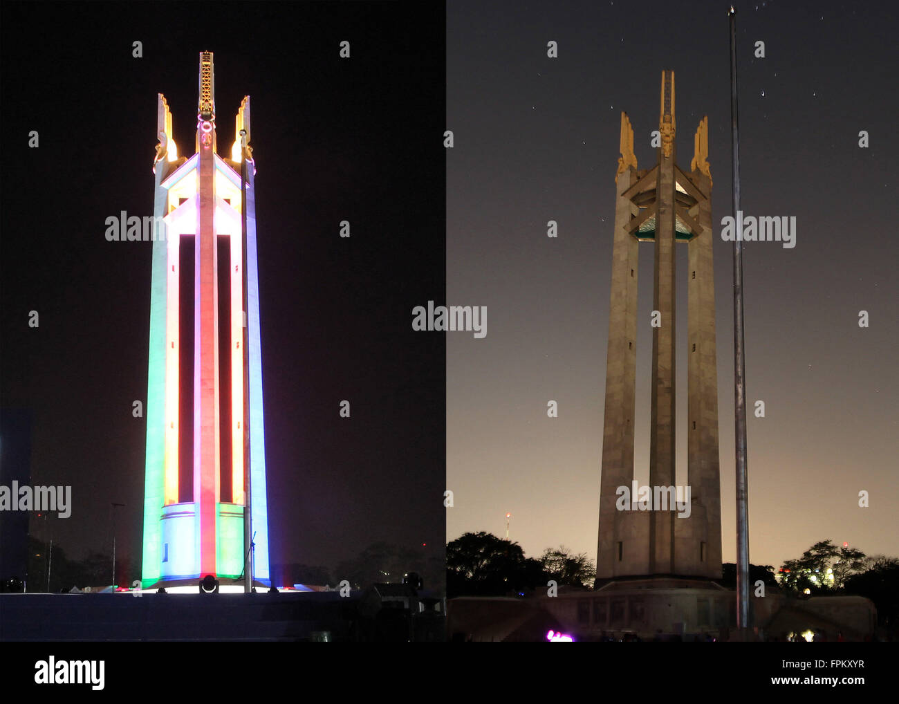 Quezon City, Philippines. 19th Mar, 2016. Combined photo shows the ...