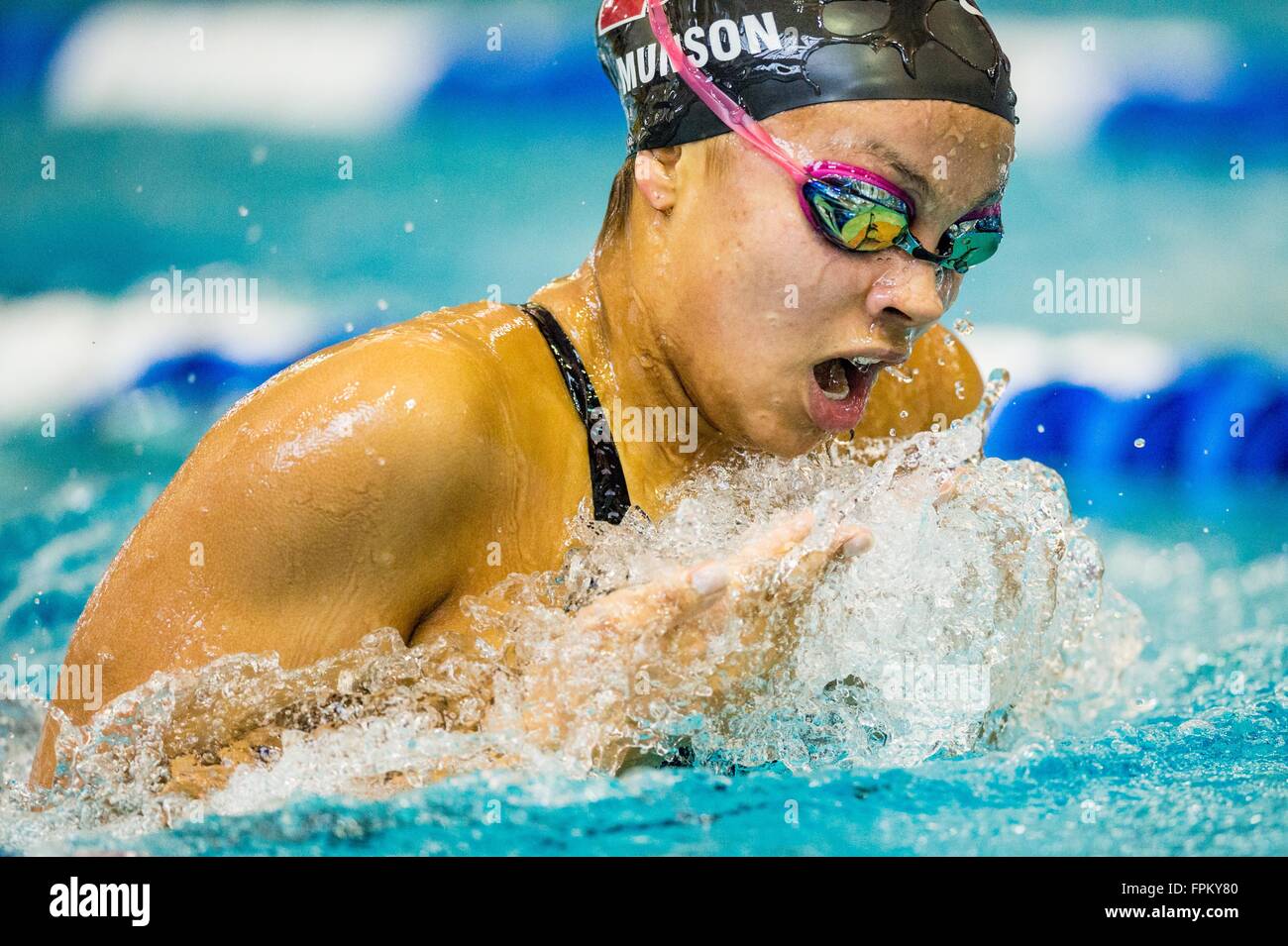 Minnesota swimmer Rachel Munson during the NCAA Women's Swimming and ...