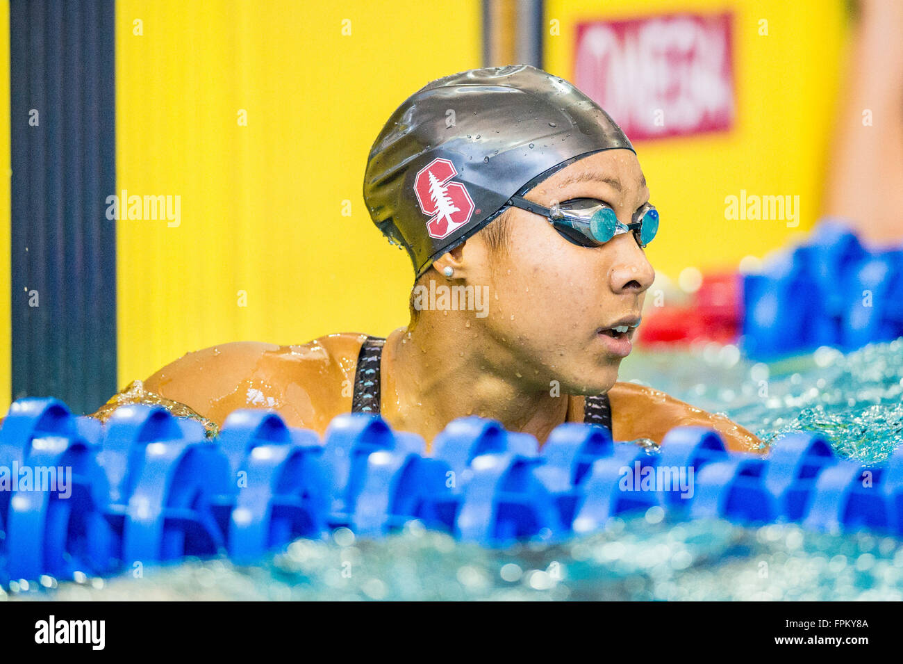 Stanford swimmer Lia Neal during the NCAA Women's Swimming and Diving ...