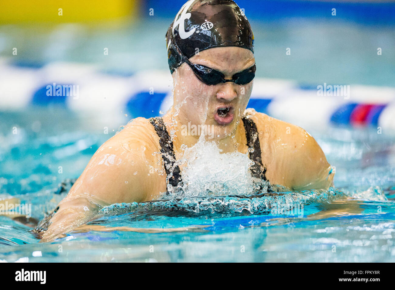 Alabama swimmer Marian Yurchishin during the NCAA Women's Swimming and ...