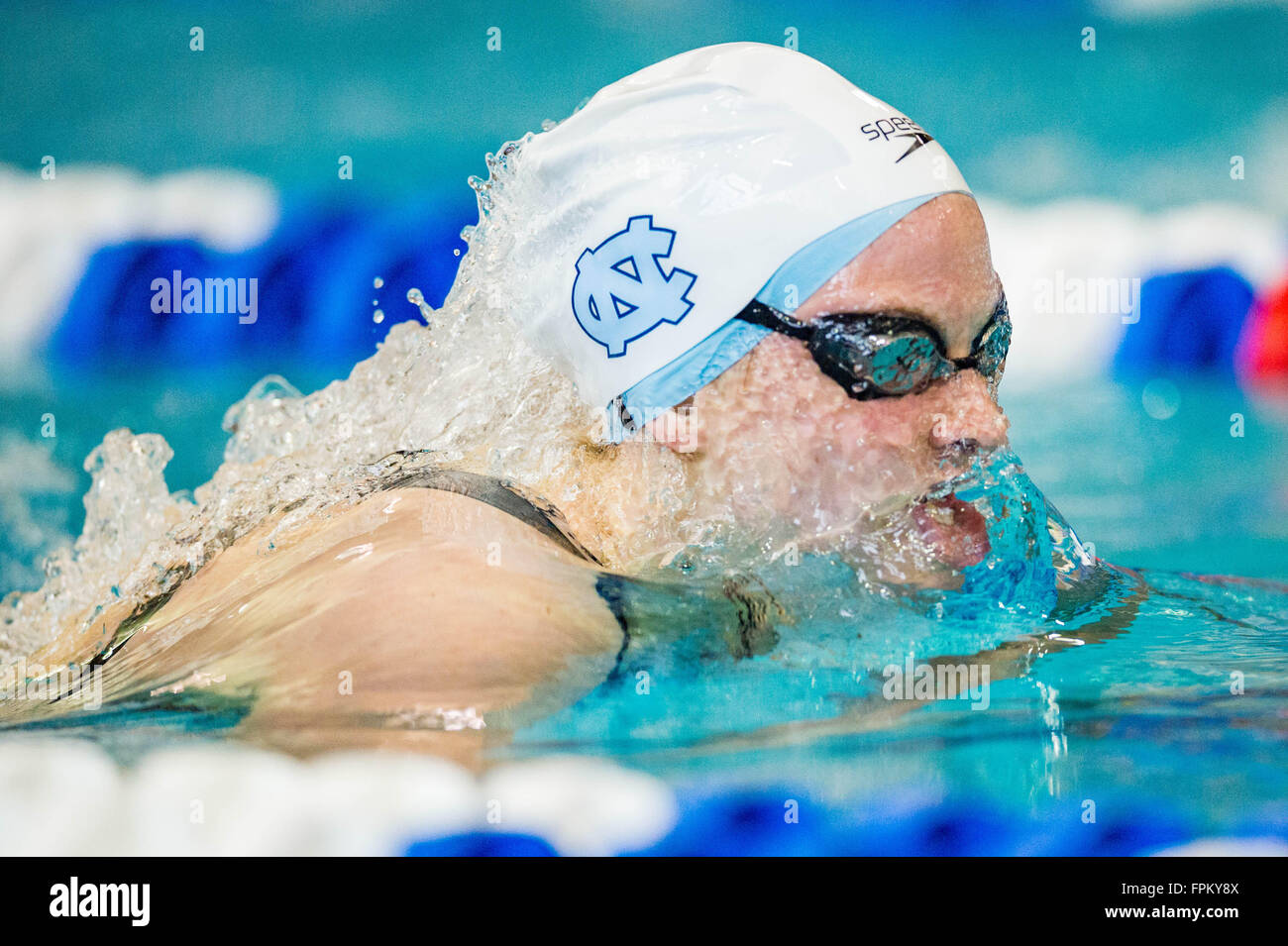 UNC swimmer Abby Fisher during the NCAA Women's Swimming and Diving ...