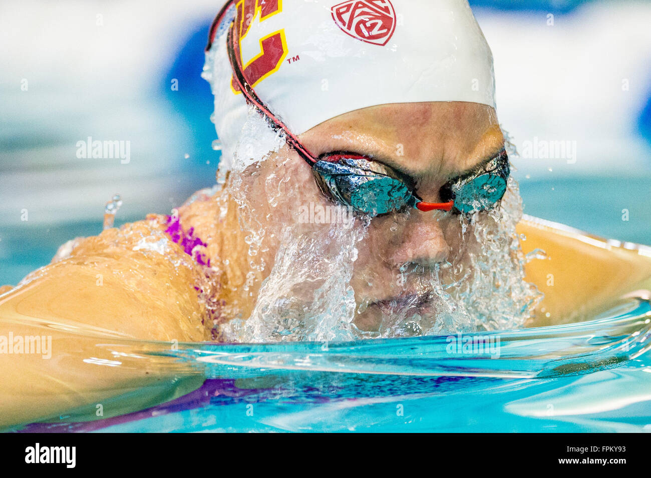 USC swimmer Riley Scott during the NCAA Women's Swimming and Diving ...