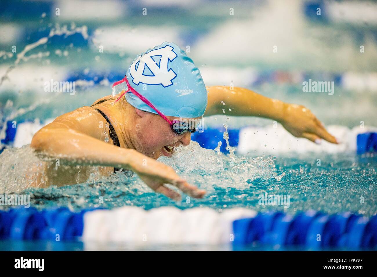 UNC swimmer Emma Nunn during the NCAA Women's Swimming and Diving ...