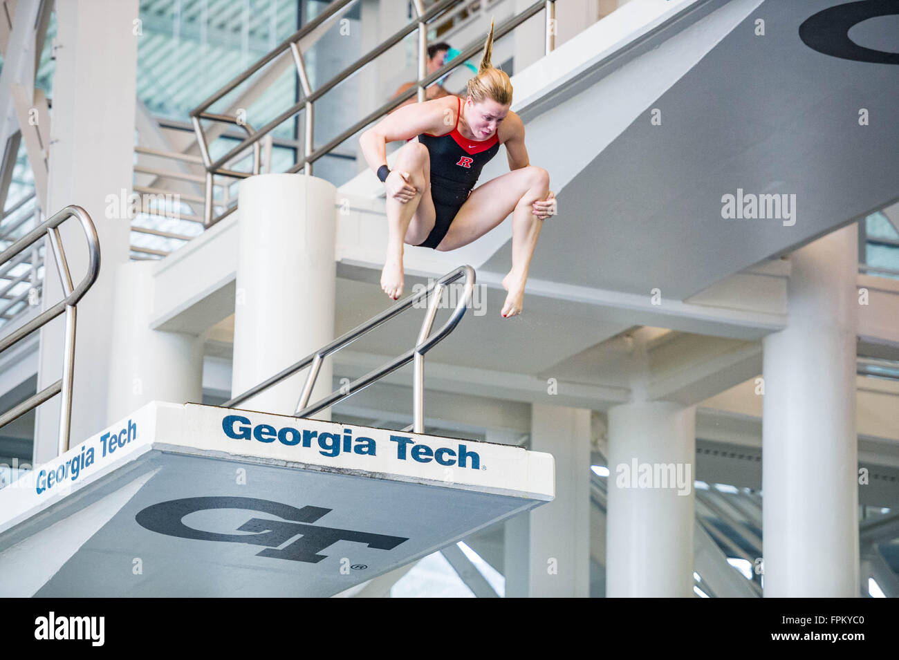 Rutgers diver Addy Walkowiak during the NCAA Women's Swimming and ...