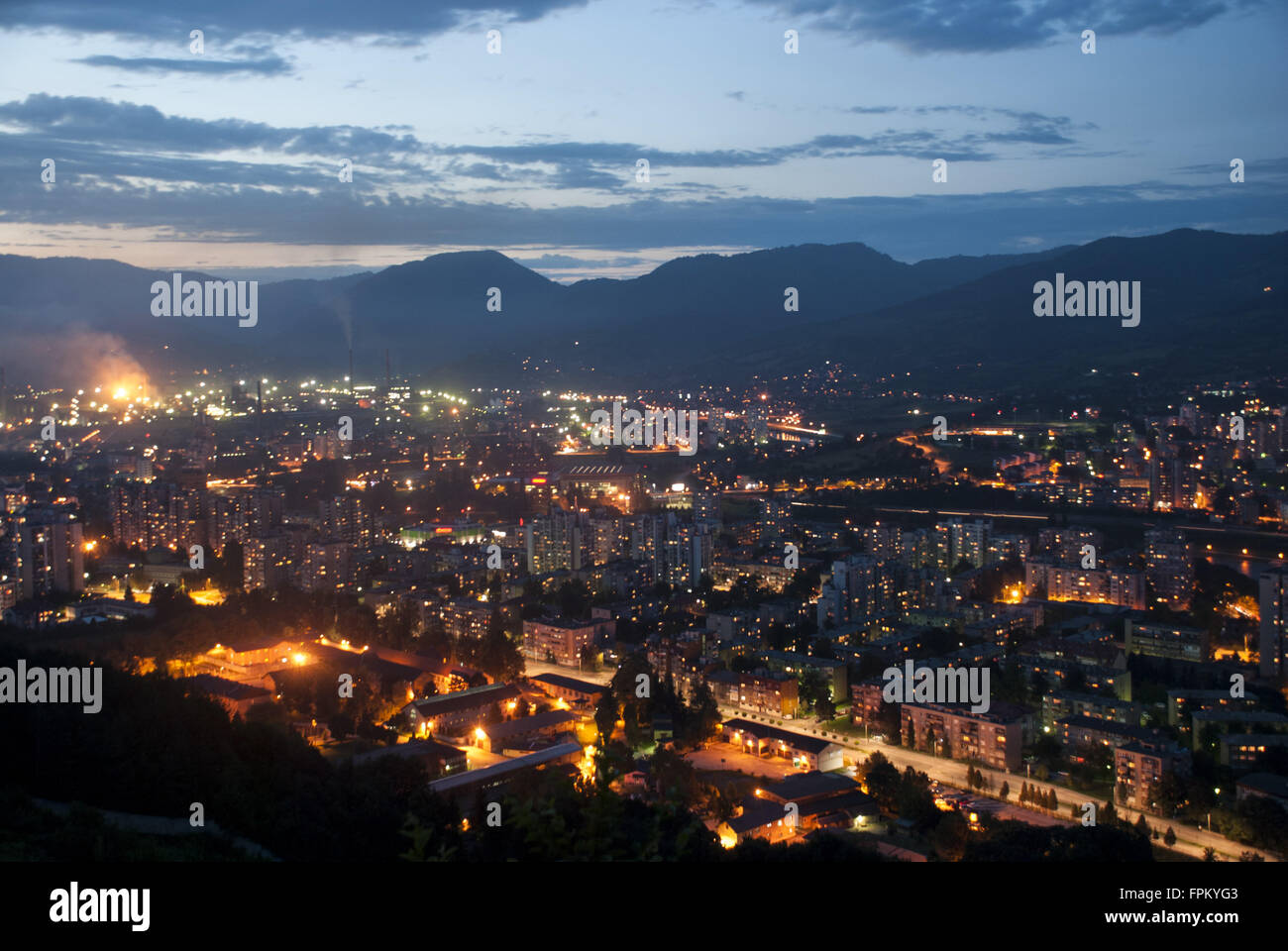 Zenica, Bosnia and Herzegovina. 19th Mar, 2016. General view of Zenica ...