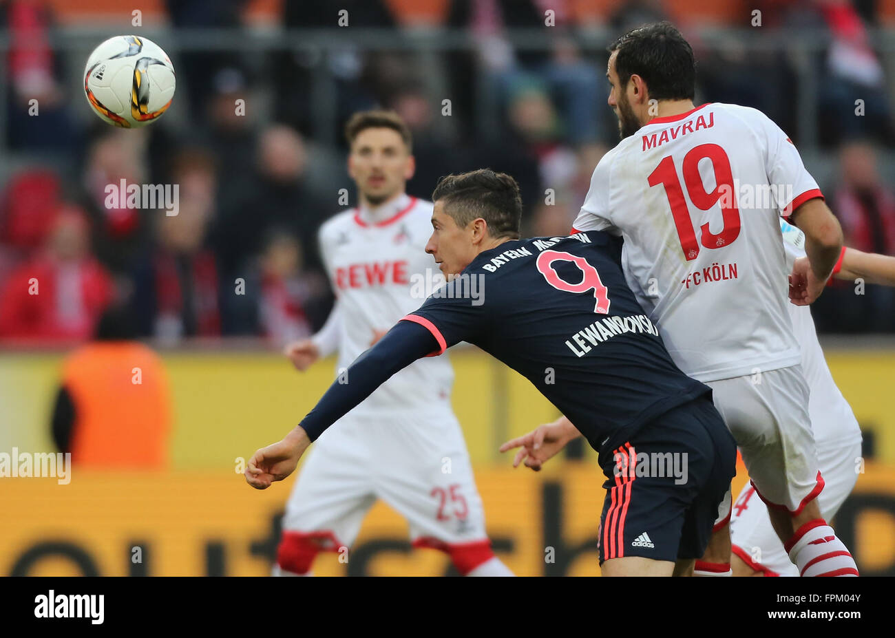 Cologne, Germany. 19th March, 2016. 1. FC Koeln vs FC Bayern Muenchen ...