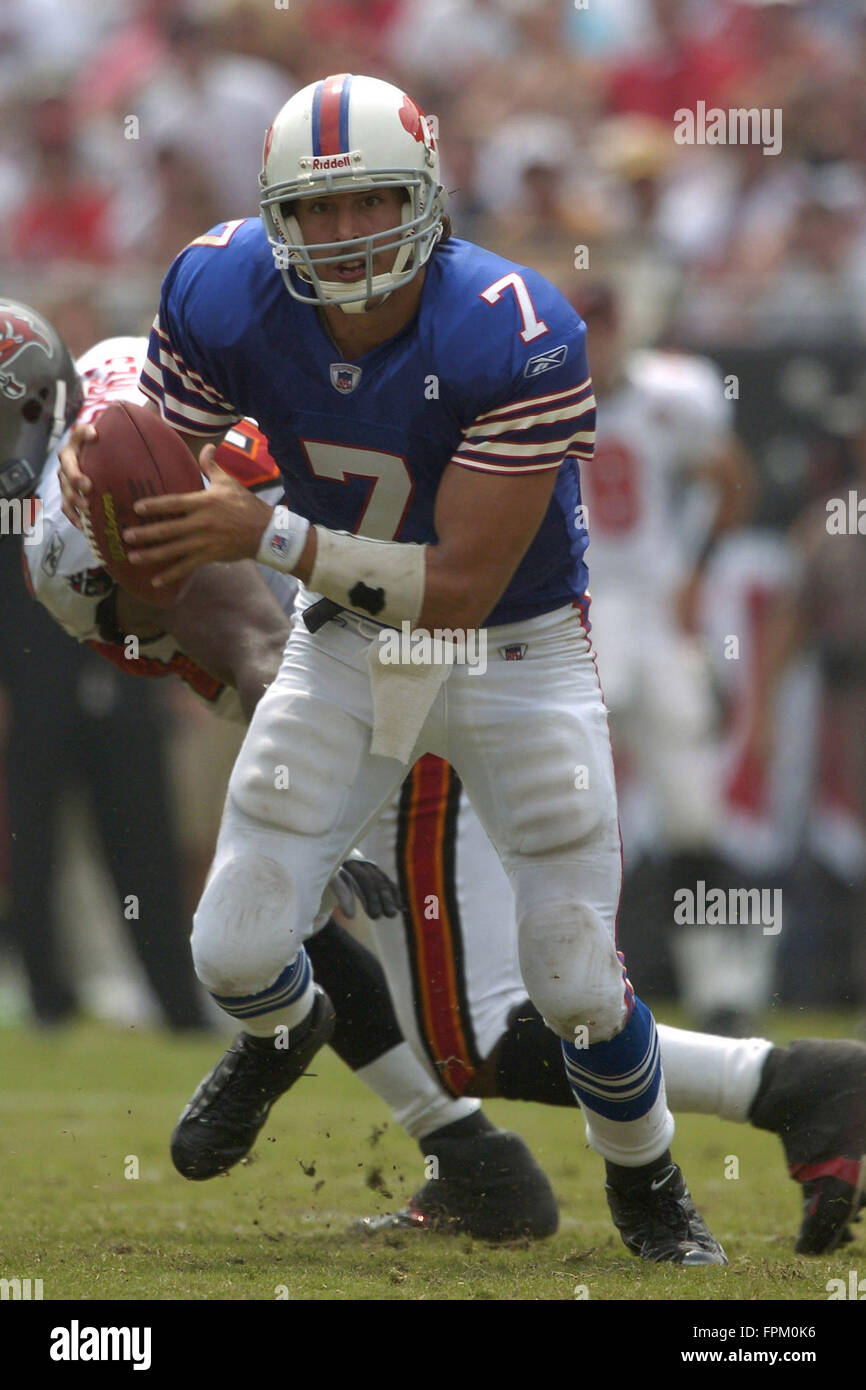Tampa, FL, USA. 18th Sep, 2005. Buffalo Bills quarterback JP Losman in ...