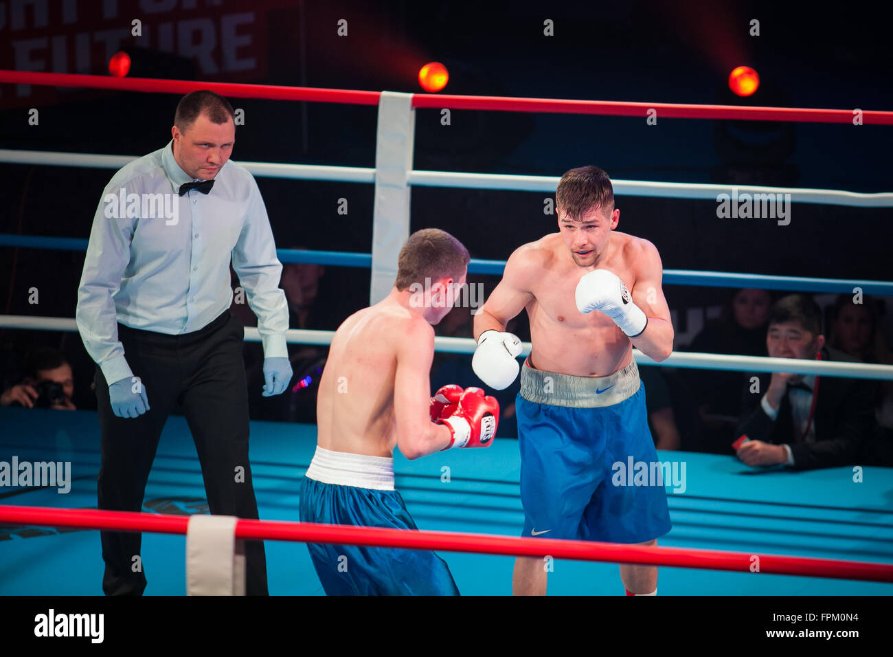 MOSCOW - 18 MARCH, 2016 : Professional boxing show Fight For The Future ...