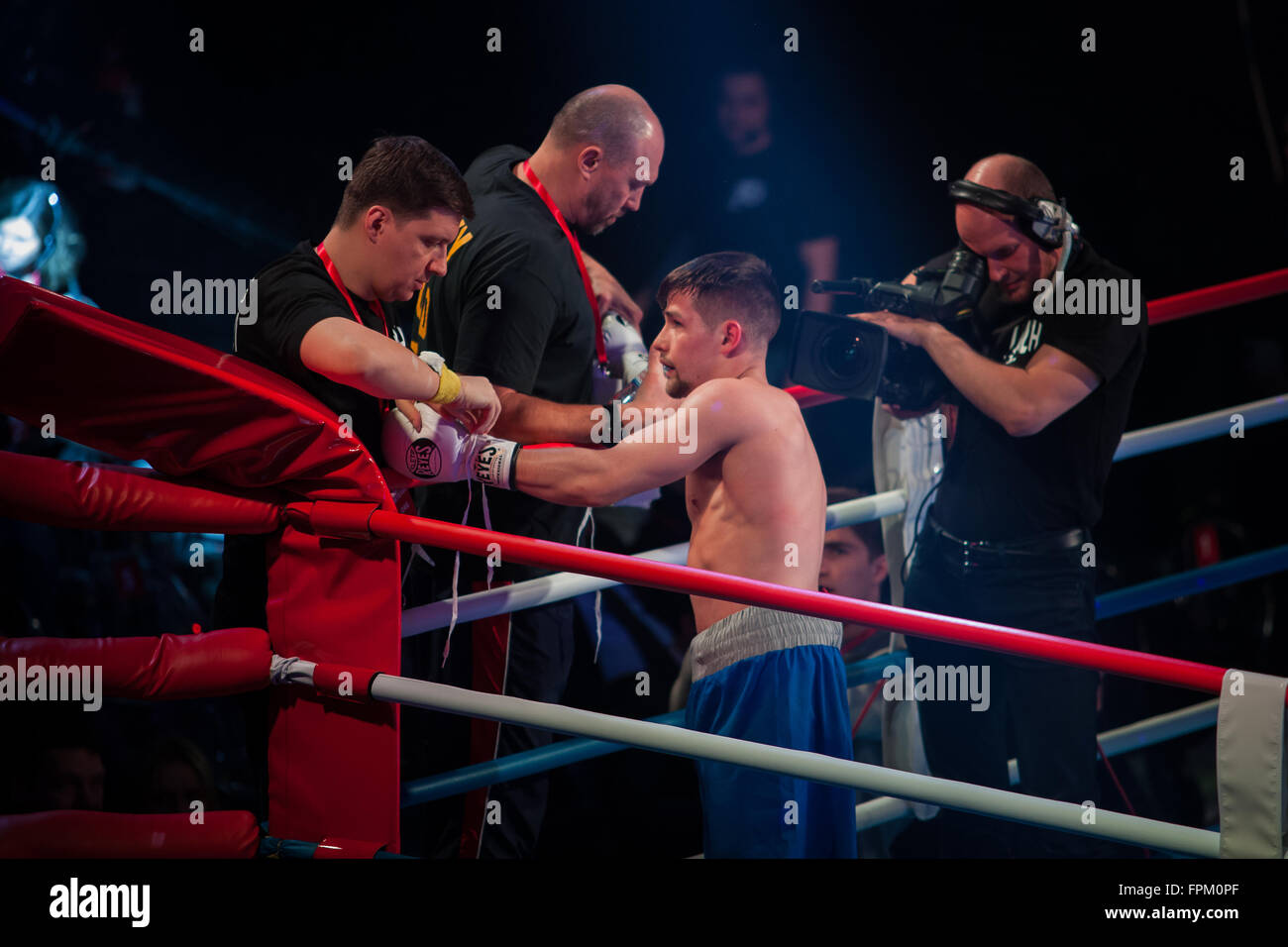 MOSCOW - 18 MARCH, 2016 : Professional boxing show Fight For The Future ...