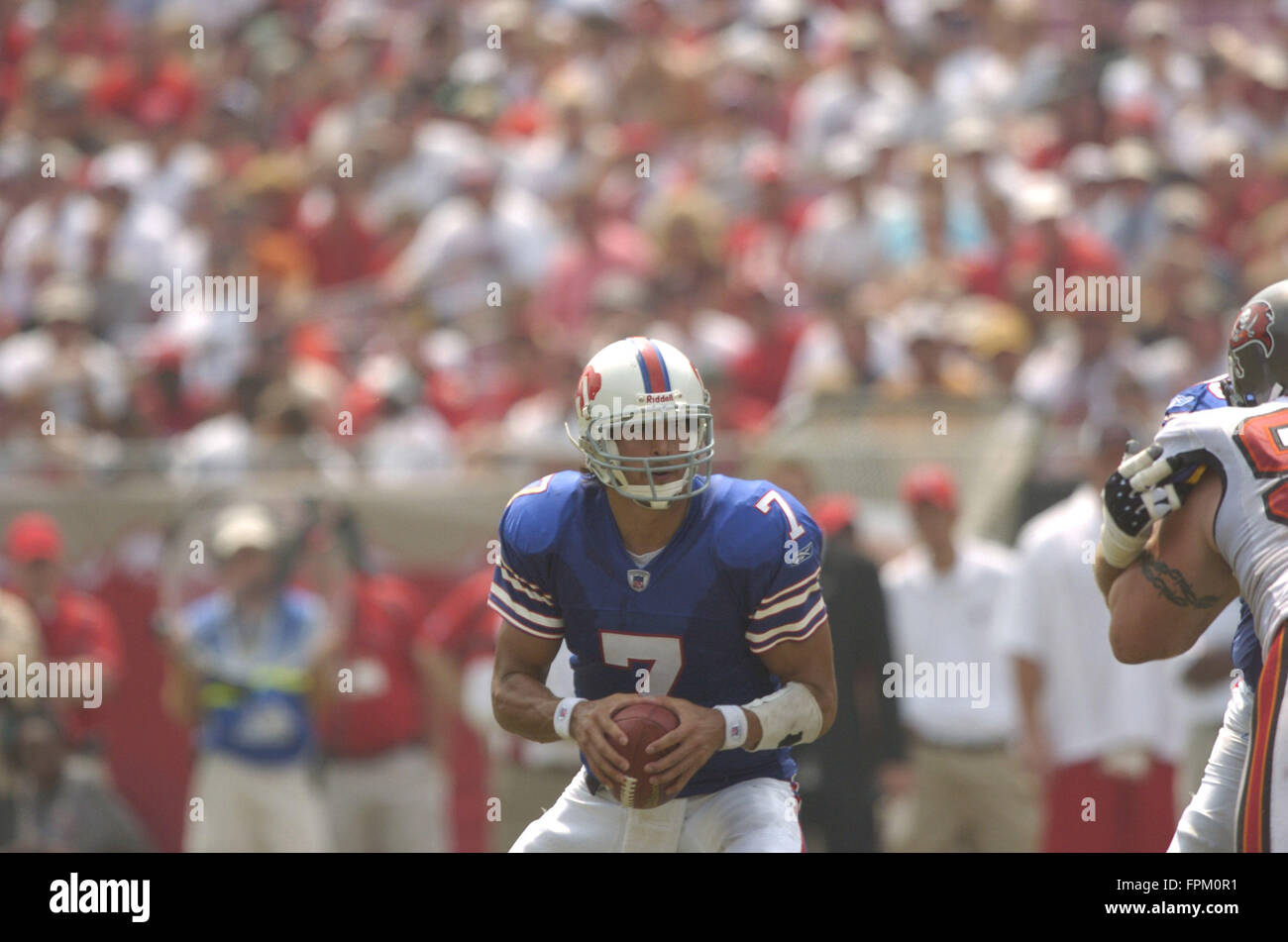 Tampa, FL, USA. 18th Sep, 2005. Buffalo Bills quarterback JP Losman in ...