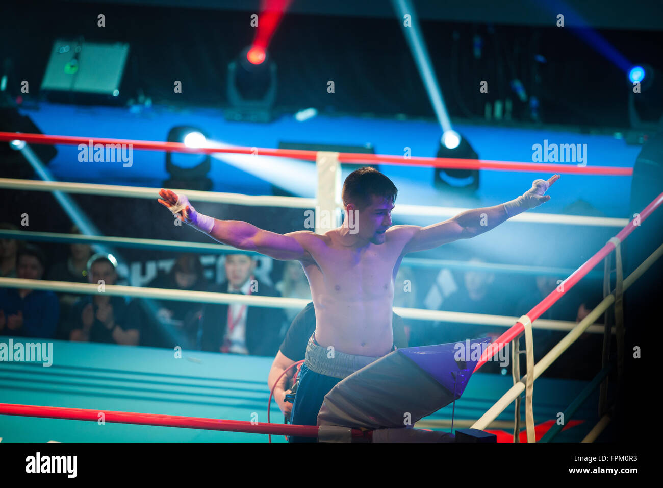 MOSCOW - 18 MARCH, 2016 : Professional boxing show Fight For The Future ...