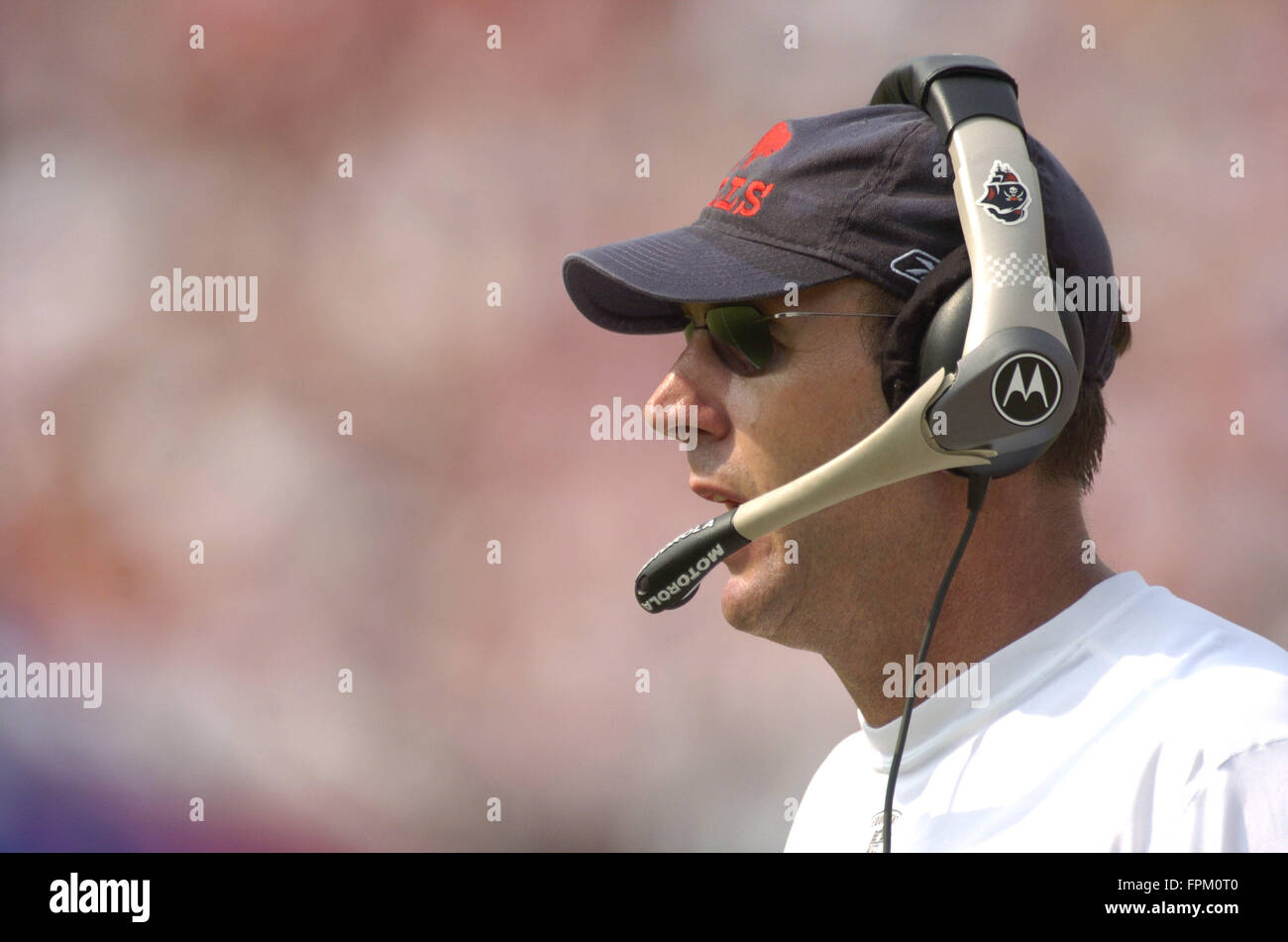 Tampa, FL, USA. 18th Sep, 2005. Buffalo Bills coach Mike Mularkey in ...