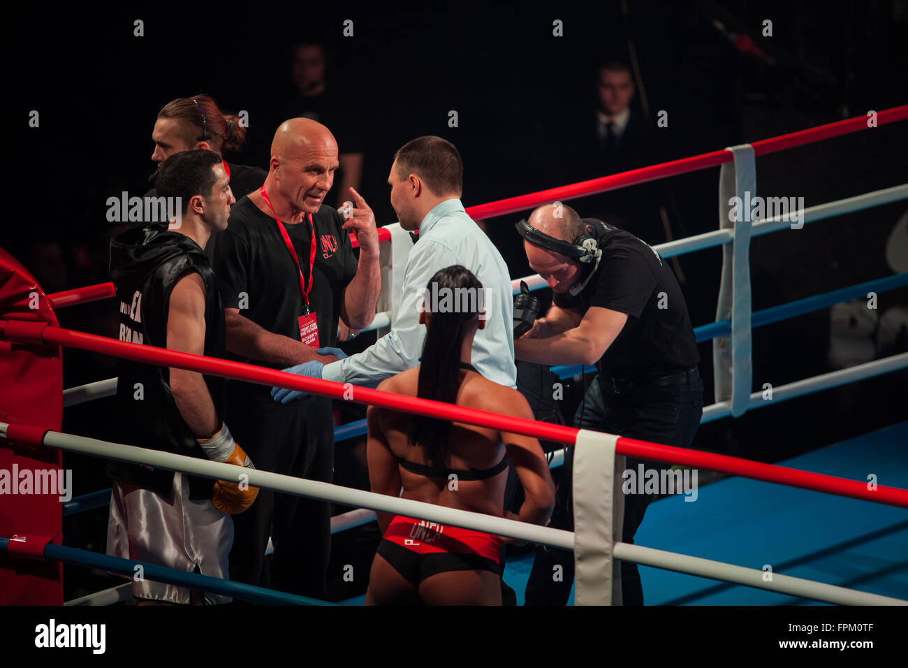 MOSCOW - 18 MARCH, 2016 : Professional boxing show Fight For The Future ...