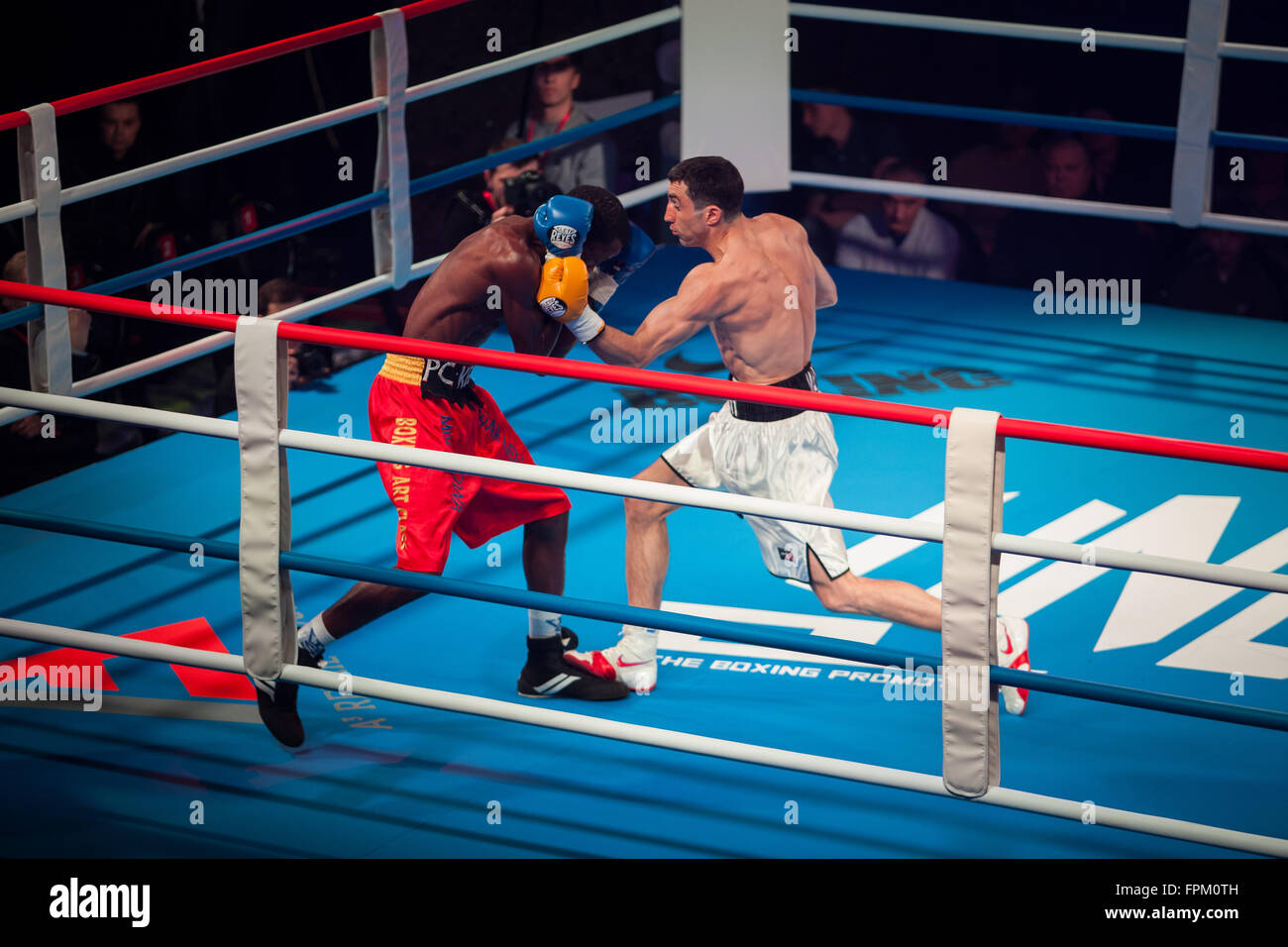 MOSCOW - 18 MARCH, 2016 : Professional boxing show Fight For The Future ...
