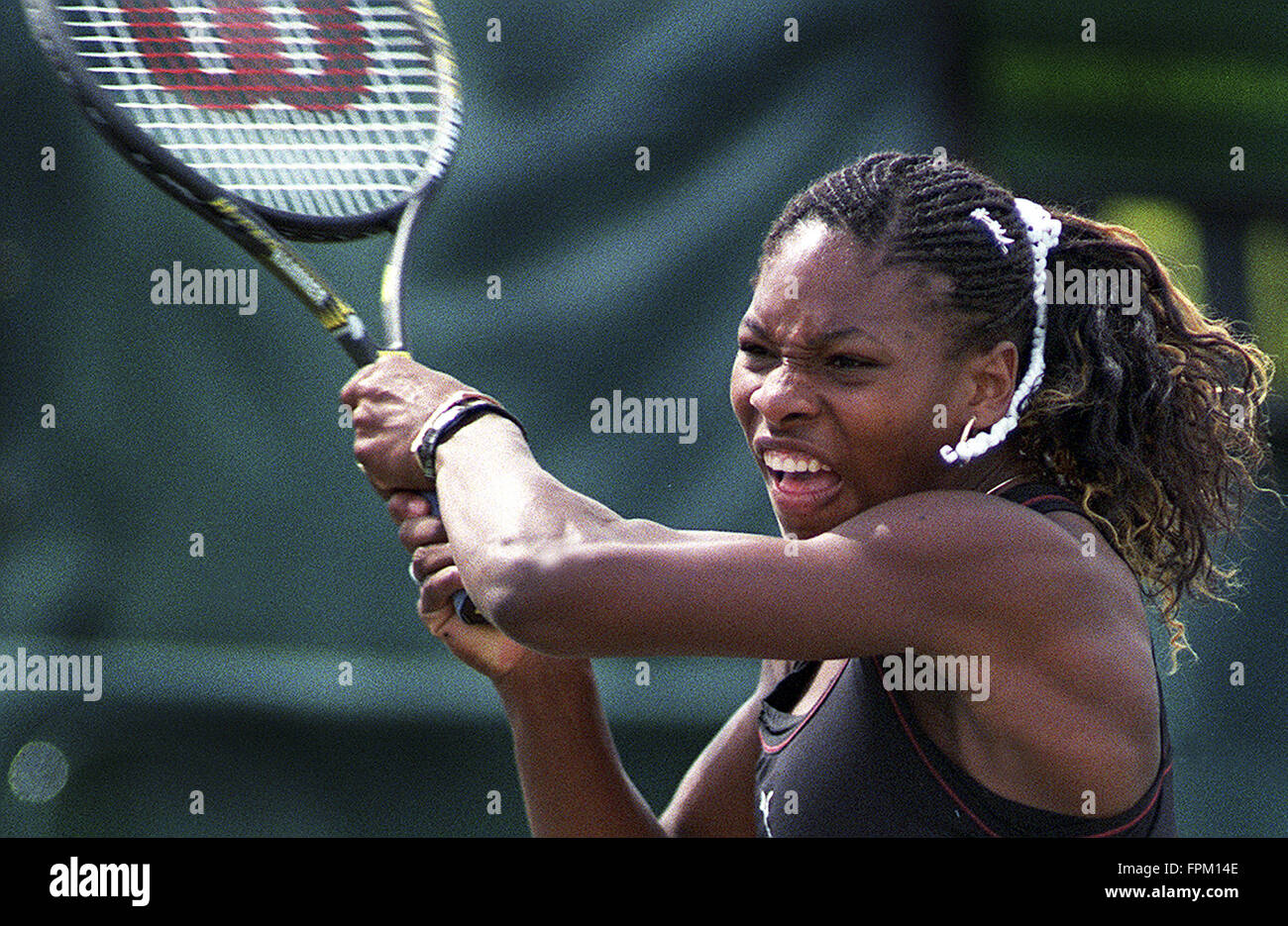 Miami, Florida, USA. 22nd Jan, 2007. 2000: Serena Williams in action ...