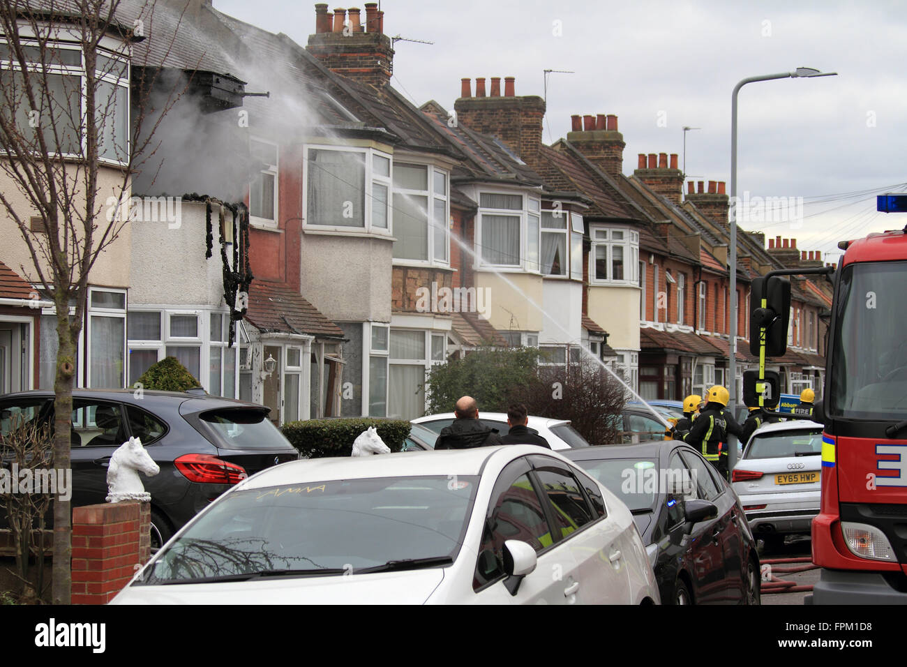 Saturday 19/03/16 four fire engines and a height platform, around 20 ...
