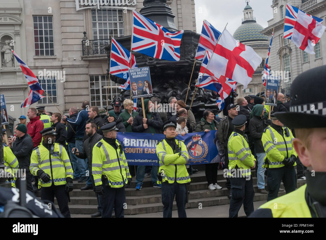 Anti fascist campaigners protest hi-res stock photography and images ...