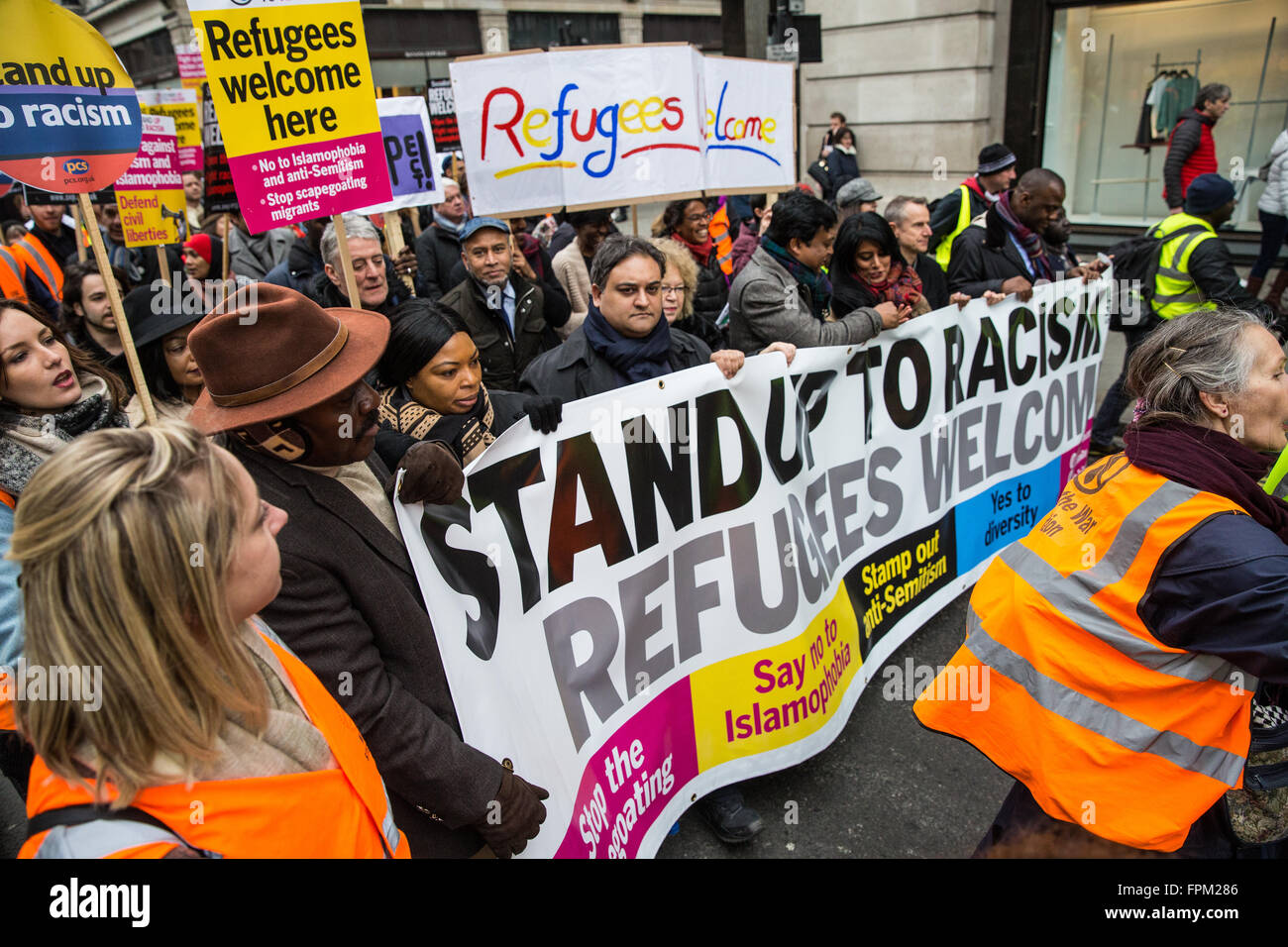 Stand up to racism banner hi-res stock photography and images - Alamy