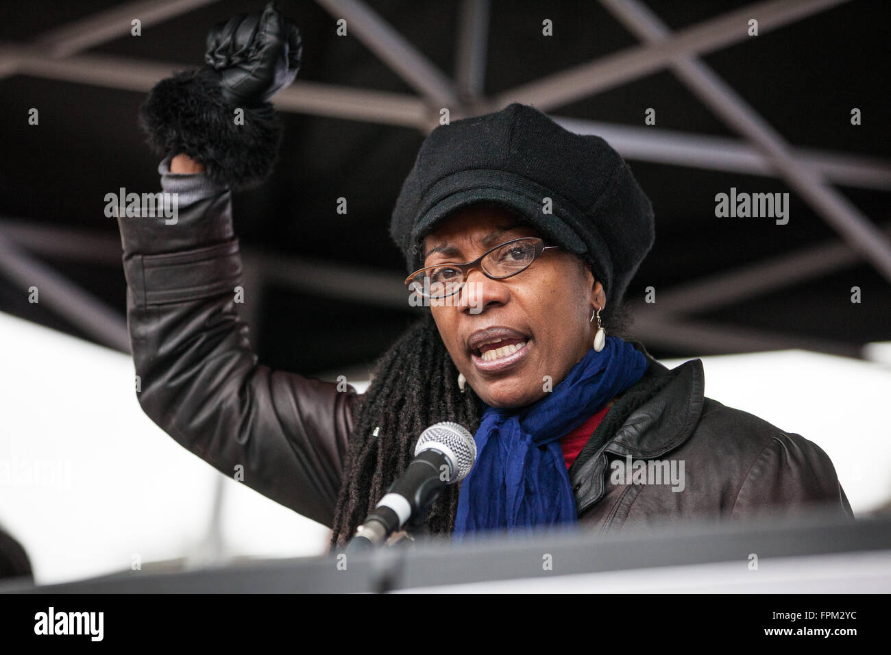 London, UK. 19th March, 2016. Marcia Rigg, sister of Sean Rigg who died ...