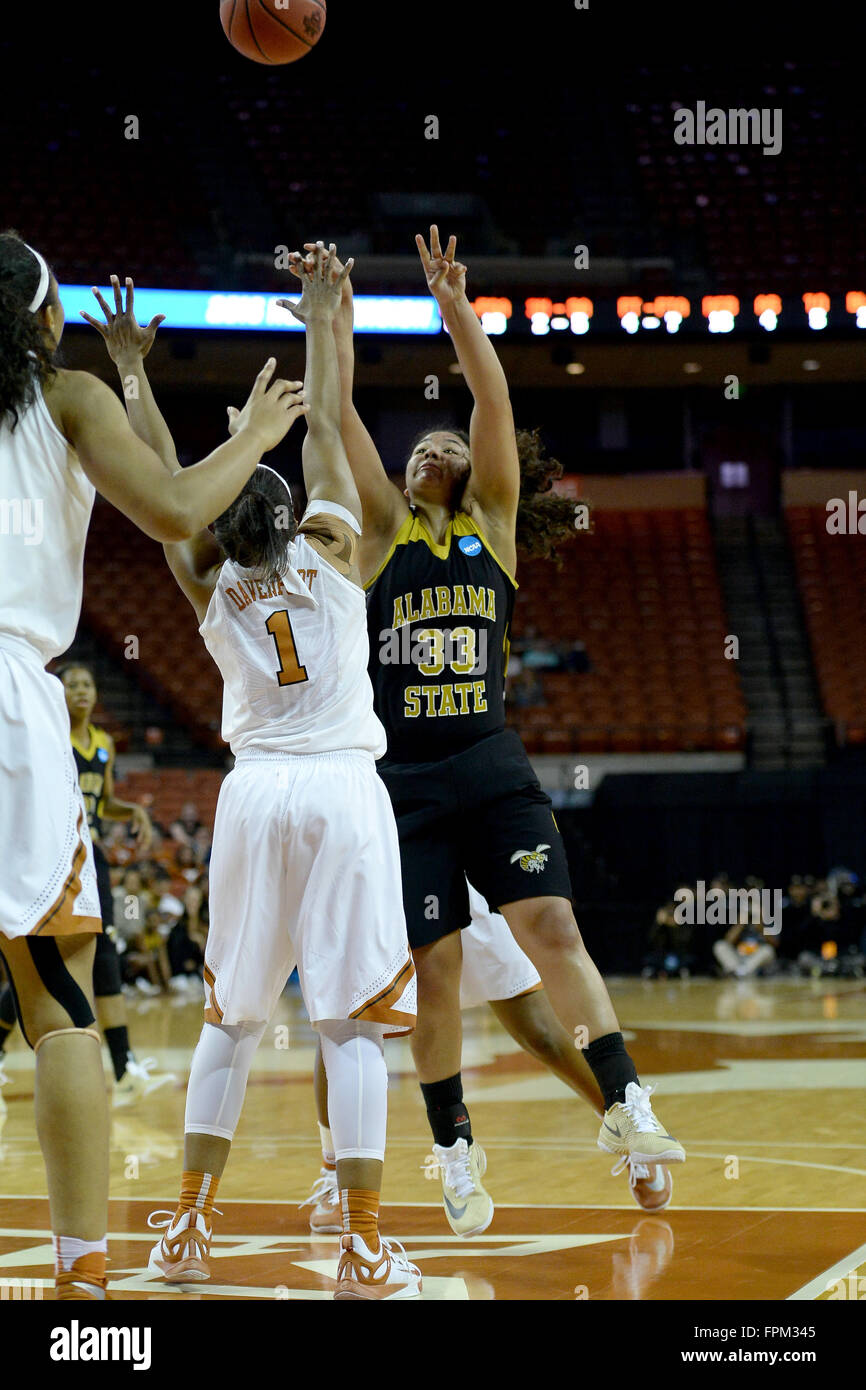 March 19, 2016. Daniele Ewert #33 of the Alabama State Lady Hornets in ...