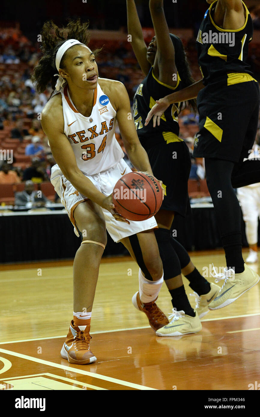 March 19, 2016. Imani Boyette #34 of the Texas Longhorns in action vs ...