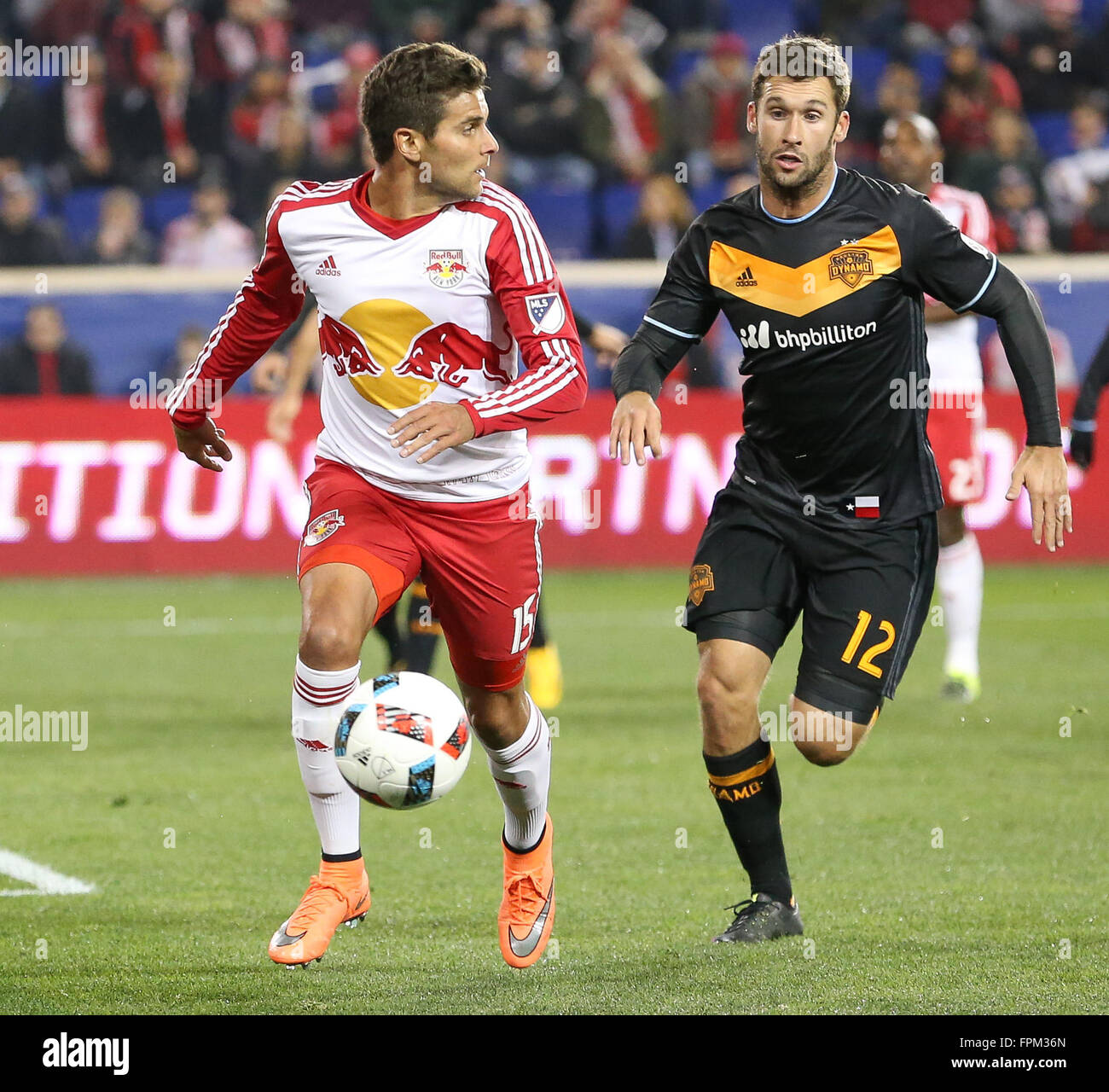 Harrison, NJ, USA. 17th Mar, 2016. New York Red Bulls midfielder ...