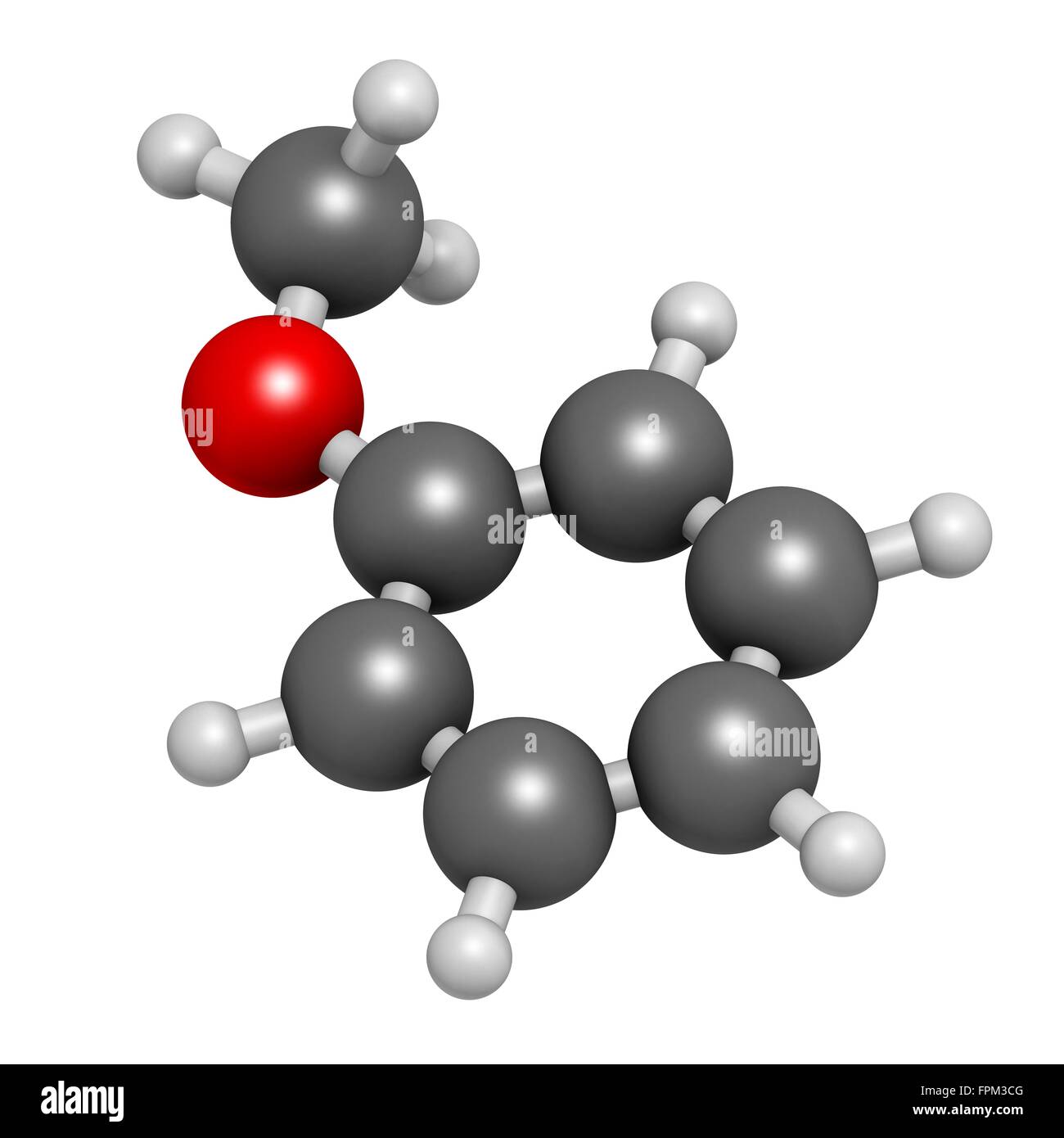 Anisole chemical molecule. Used in fragrances as chemical precursor ...