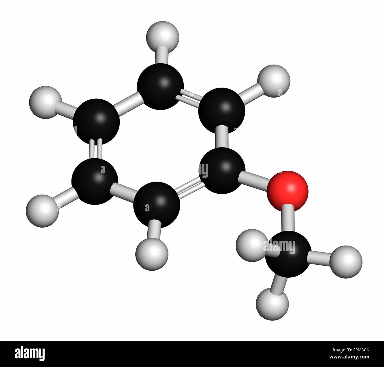 Anisole chemical molecule. Used in fragrances as chemical precursor ...