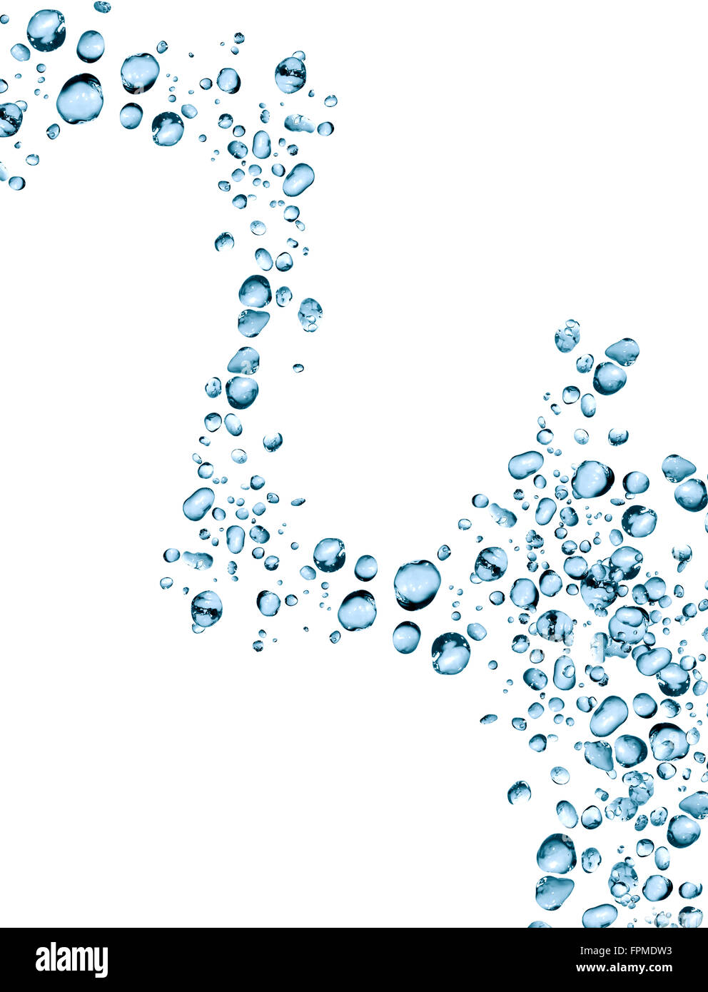 Splashes on white. Abstract water splash with drops Stock Photo - Alamy