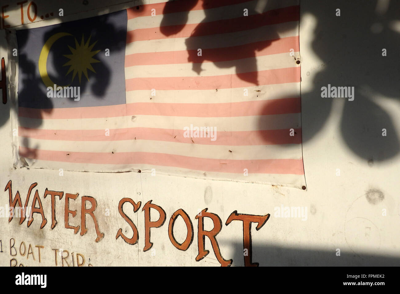 Beach Boy Water Sports sign, Pangkor Island, Malaysia Stock Photo - Alamy