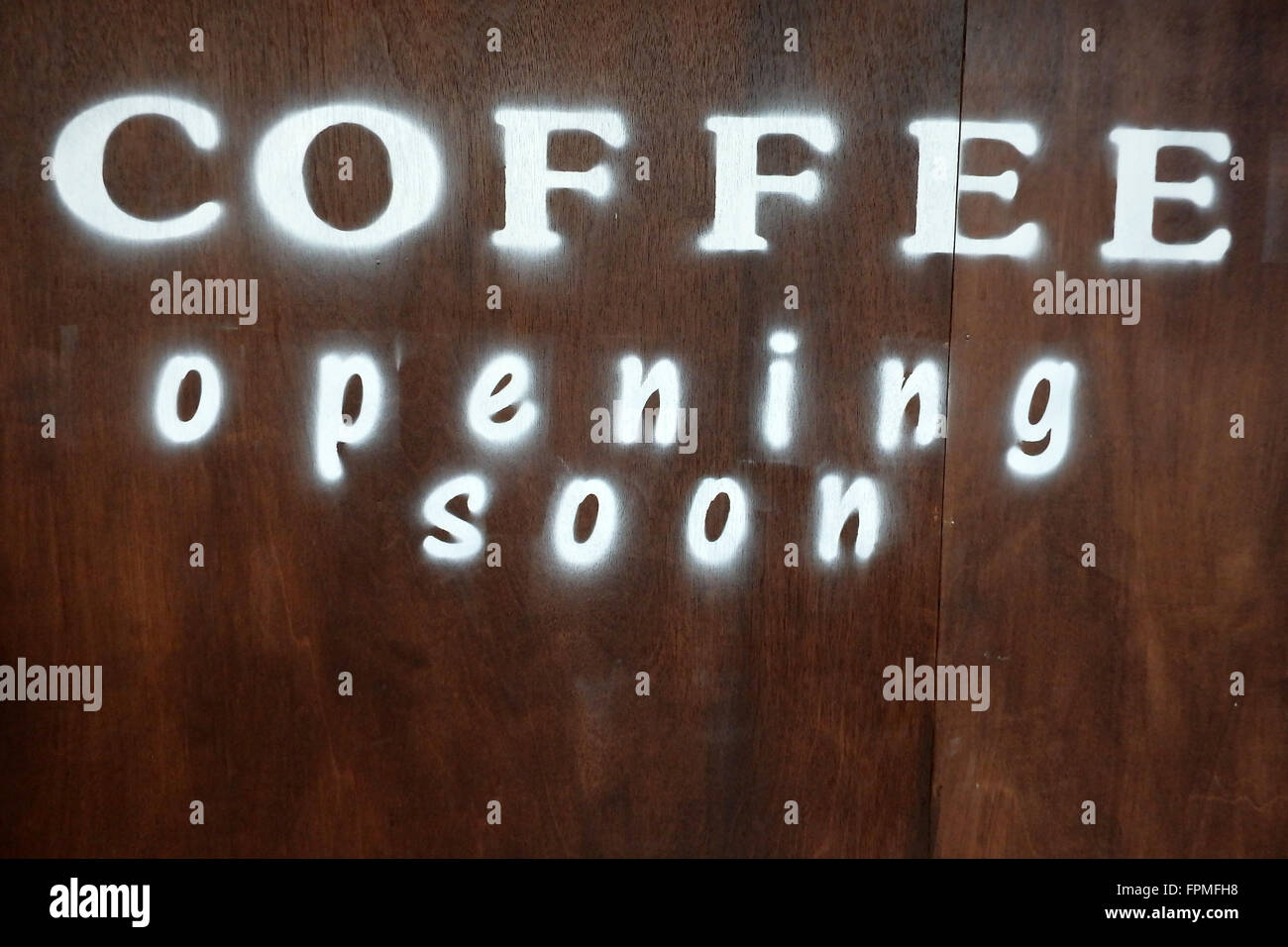 Coffee Opening Soon Sign, Tanah Rata, Cameron Highlands, Pahang ...