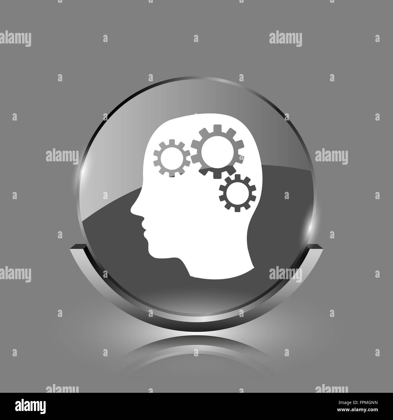 Human brain cogs Black and White Stock Photos & Images - Alamy