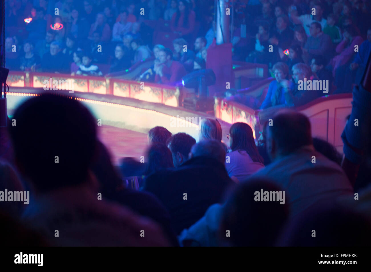 Circus ring with audience Stock Photo - Alamy