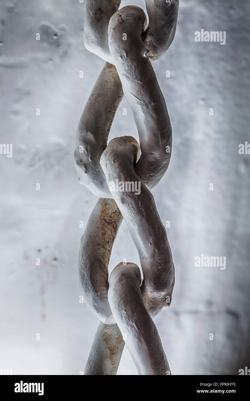 White iron chain Stock Photo - Alamy