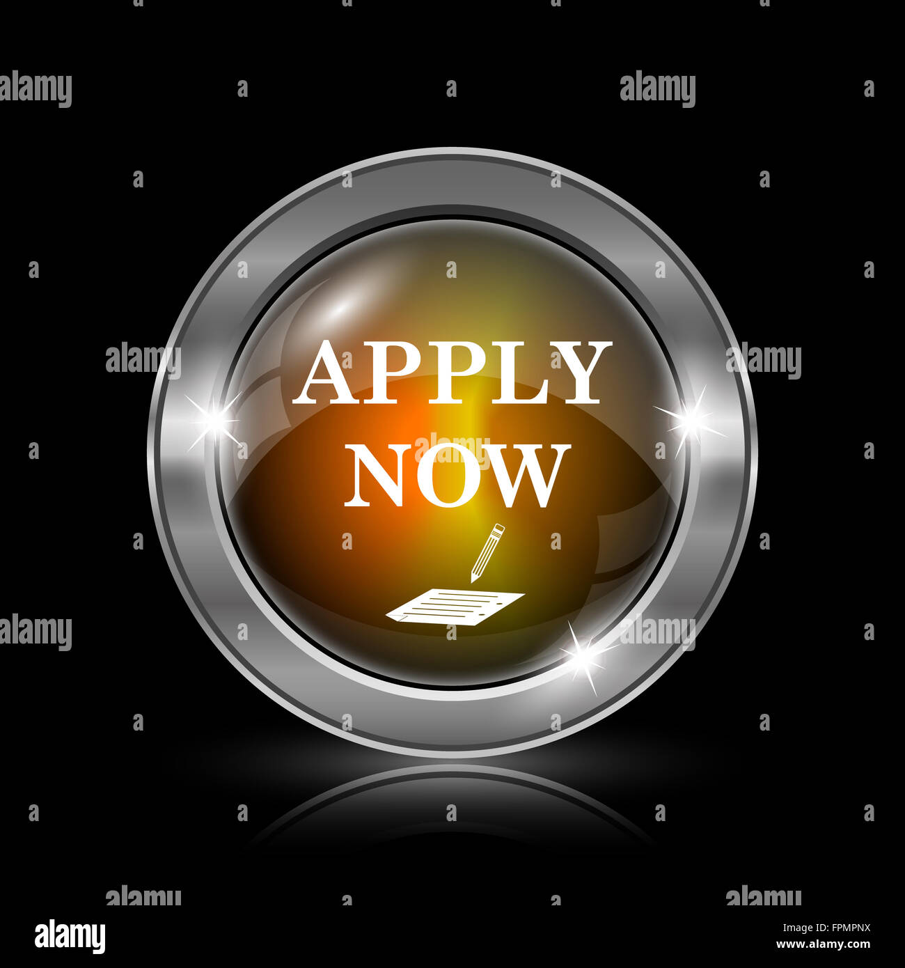 Apply now sticker black hi-res stock photography and images - Alamy