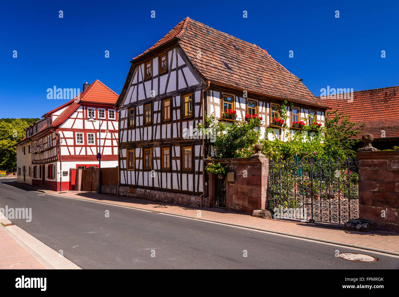 Germany, Bavaria, Lower Franconia, Franconian Saale valley, Gräfendorf ...
