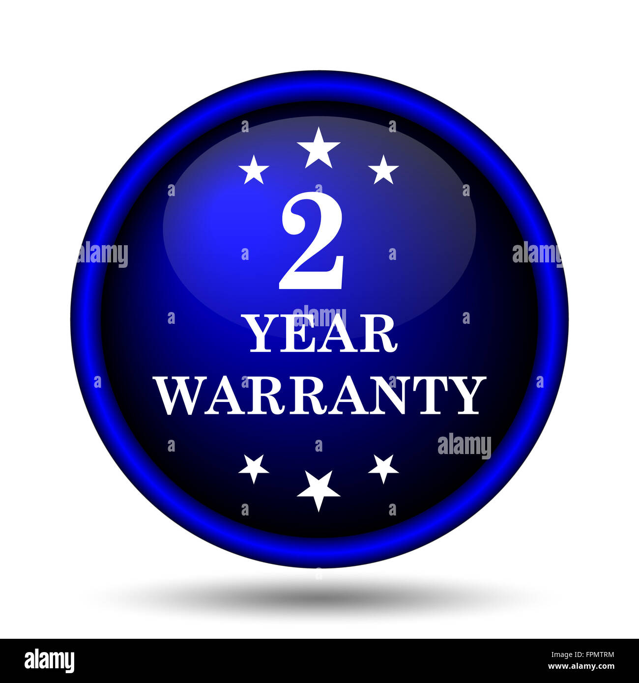 Two years warranty seal Cut Out Stock Images & Pictures - Alamy